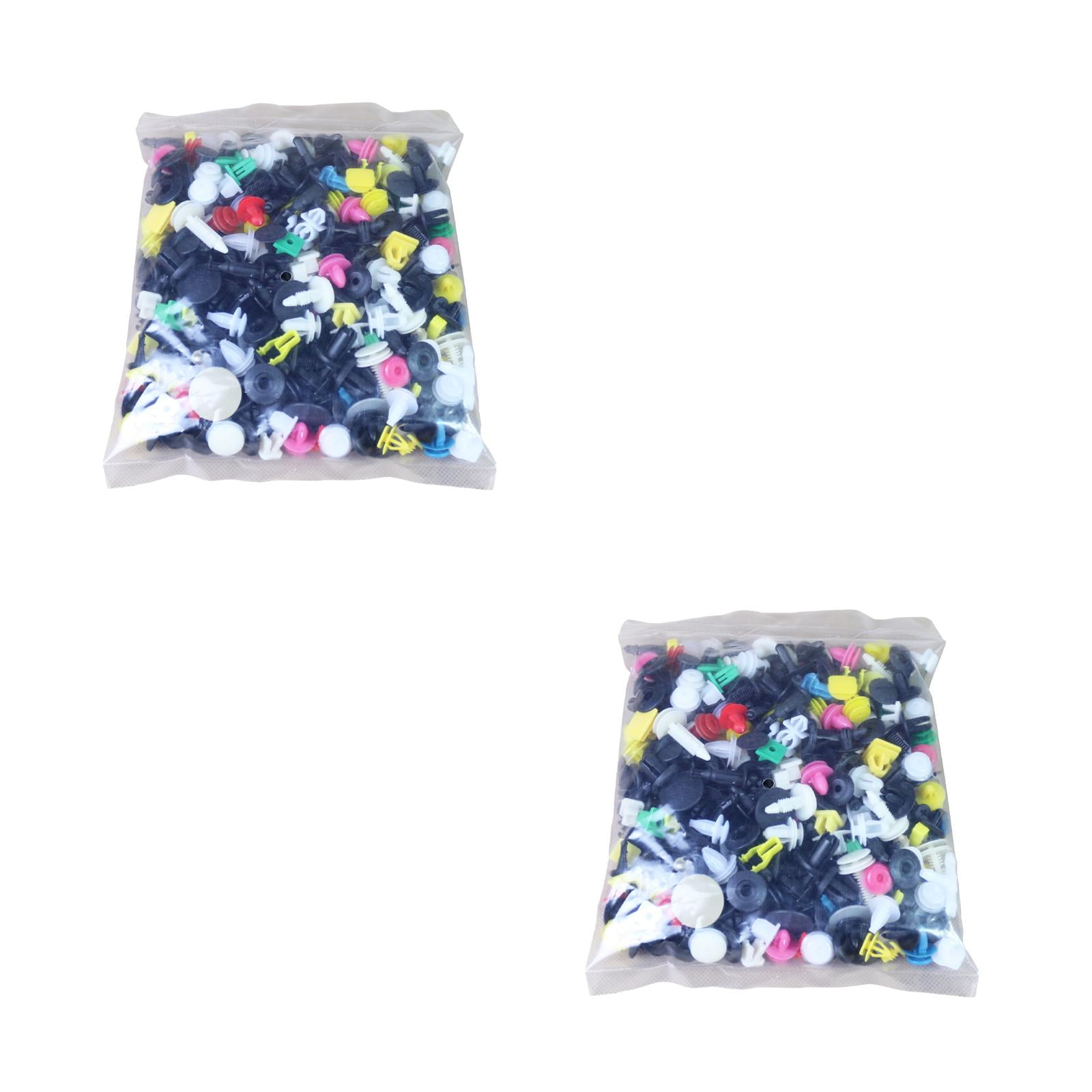 WORGEOUS 2 Packs Plastic Screws Automotive Push Bumper Fastener Rivet ...