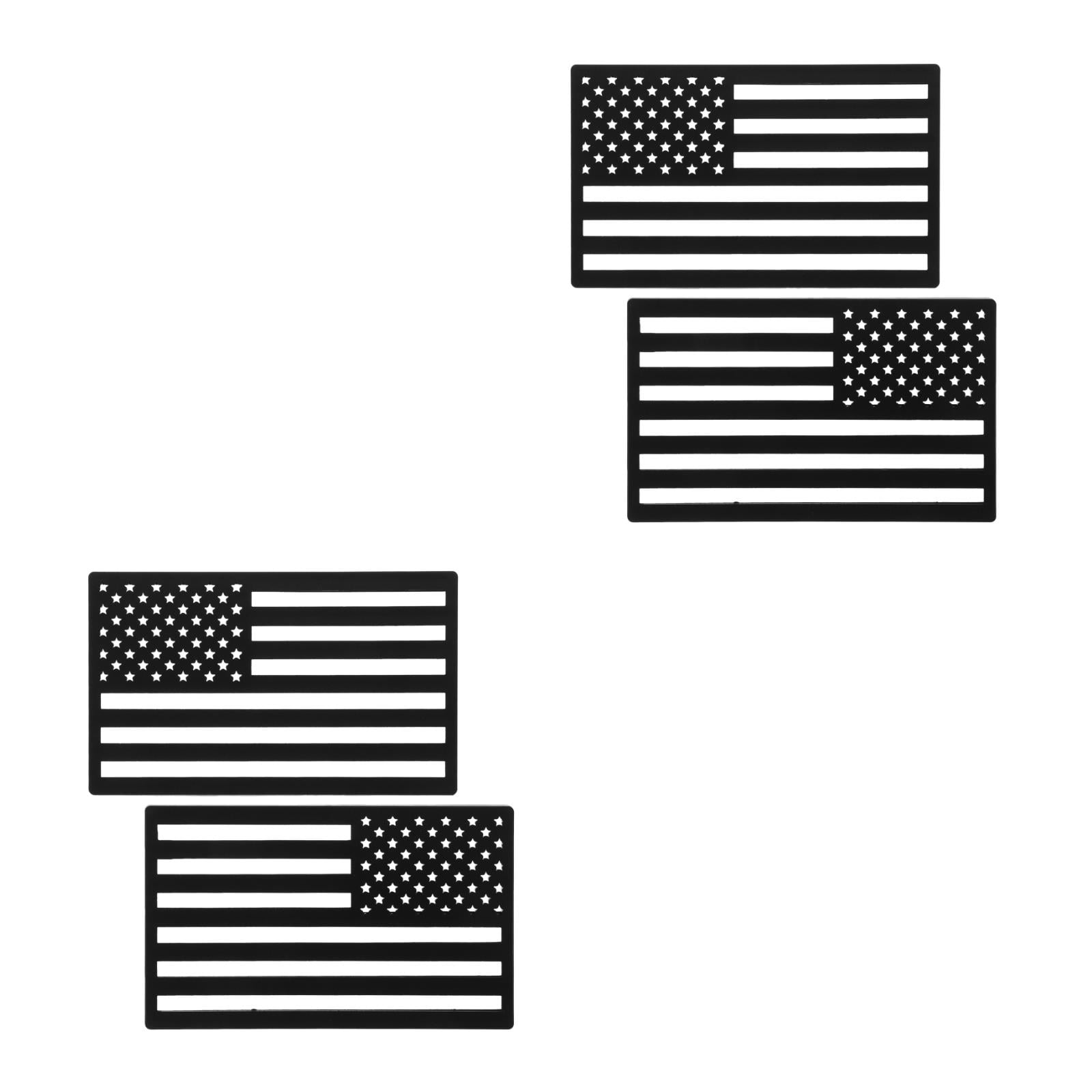 WORGEOUS 2 Pairs American Flag Sticker for Off-Road Vehicles Trucks ...