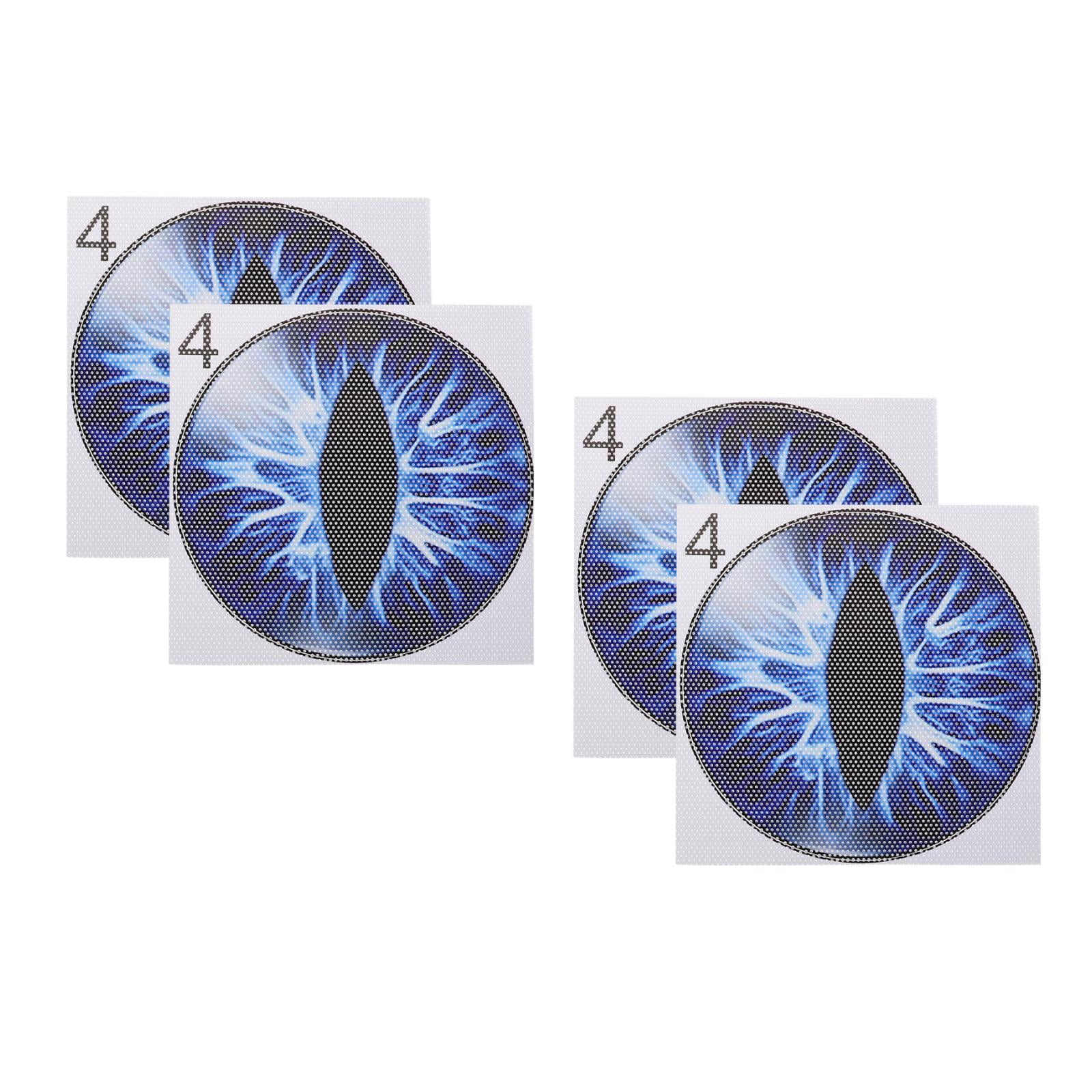 WORGEOUS 2 Pairs Beast Eye Headlight Decals Pair Eye Shape Decals For ...