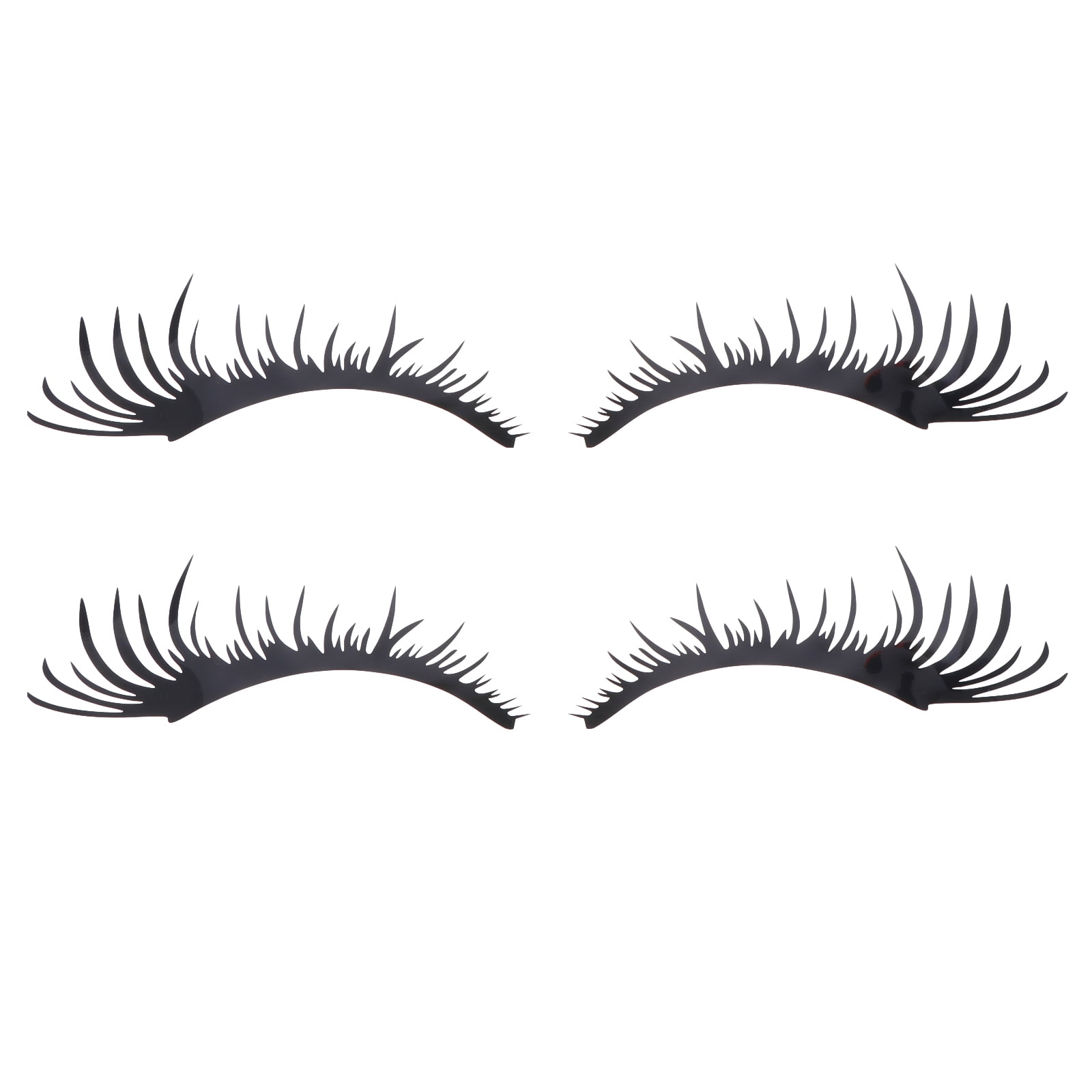 WORGEOUS 2 Pairs Car Eyelashes Stickers for Headlight Charming Car ...
