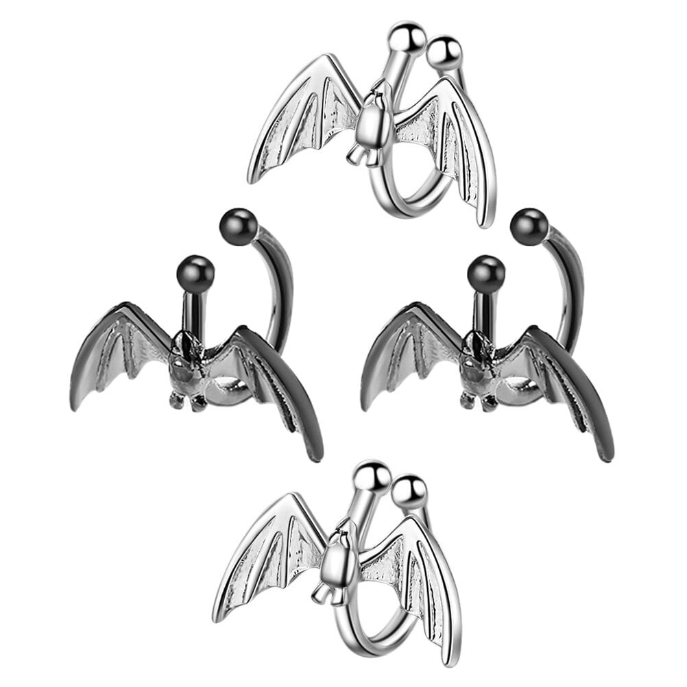 WORGEOUS 2 Pairs Ear Cuff Bat Cartilage Cuffs Clip on Earring Converter ...