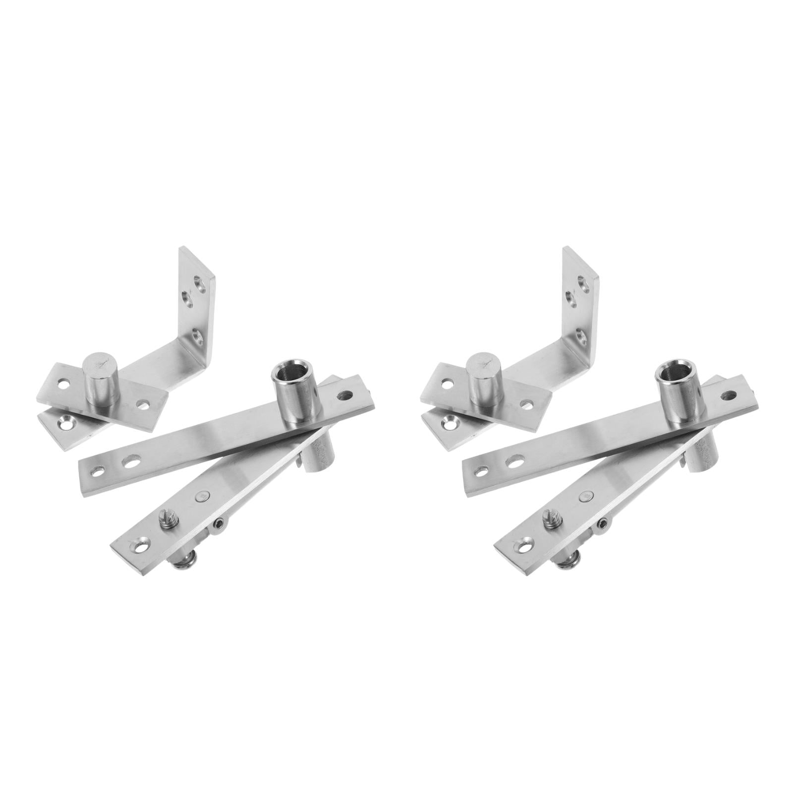 WORGEOUS 2 Pairs Hidden Door Pivot Hinges For Bookshelves Cabinet Door ...