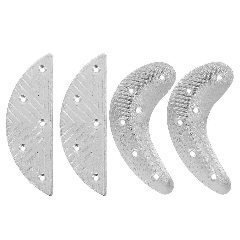 WORGEOUS 2 Pairs Iron Heel Plate Shoes Heel Taps Tips Repair Pad Sole ...
