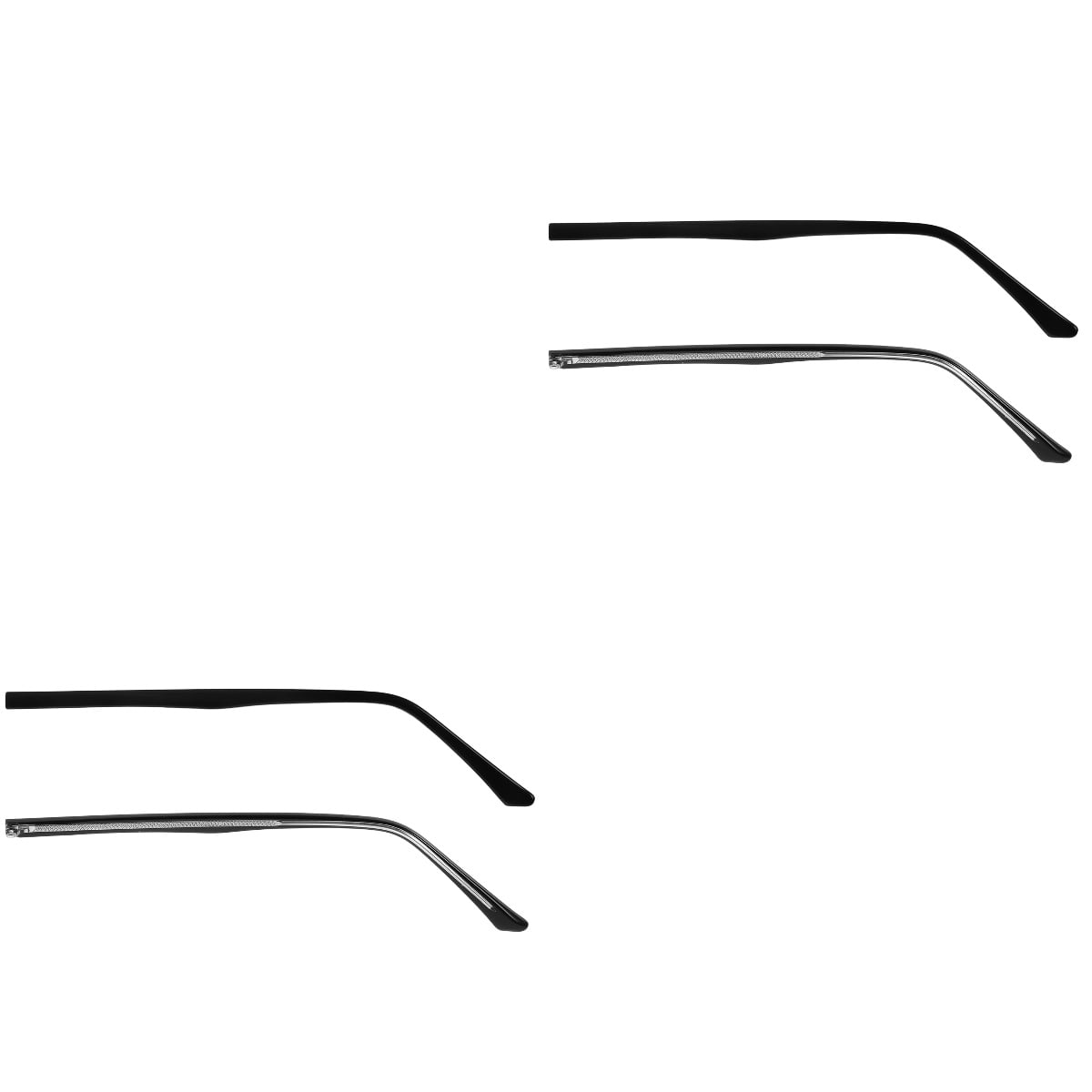 WORGEOUS 2 Pairs Replacement Eyeglasses Temples Metal Glasses Arms ...