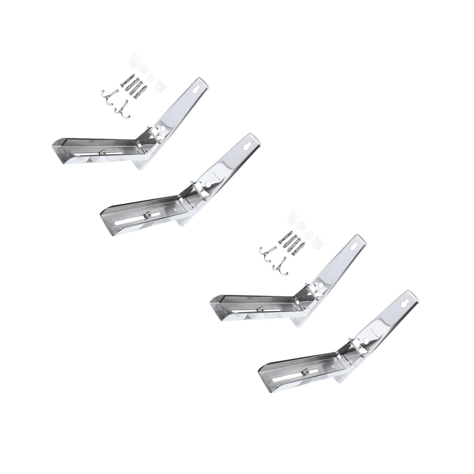WORGEOUS 2 Pairs Stainless Steel Microwave Wall Mount Brackets ...