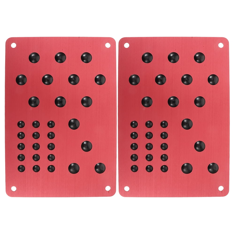 WORGEOUS 2 Pcs Aluminum Footrest Car Pads Adjustable Bolts Sliding ...
