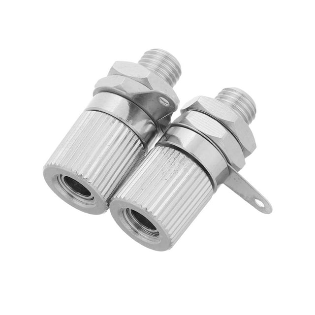 WORGEOUS 2 Pcs Audio Terminal Grounding Post RCA Adapter License Plate ...