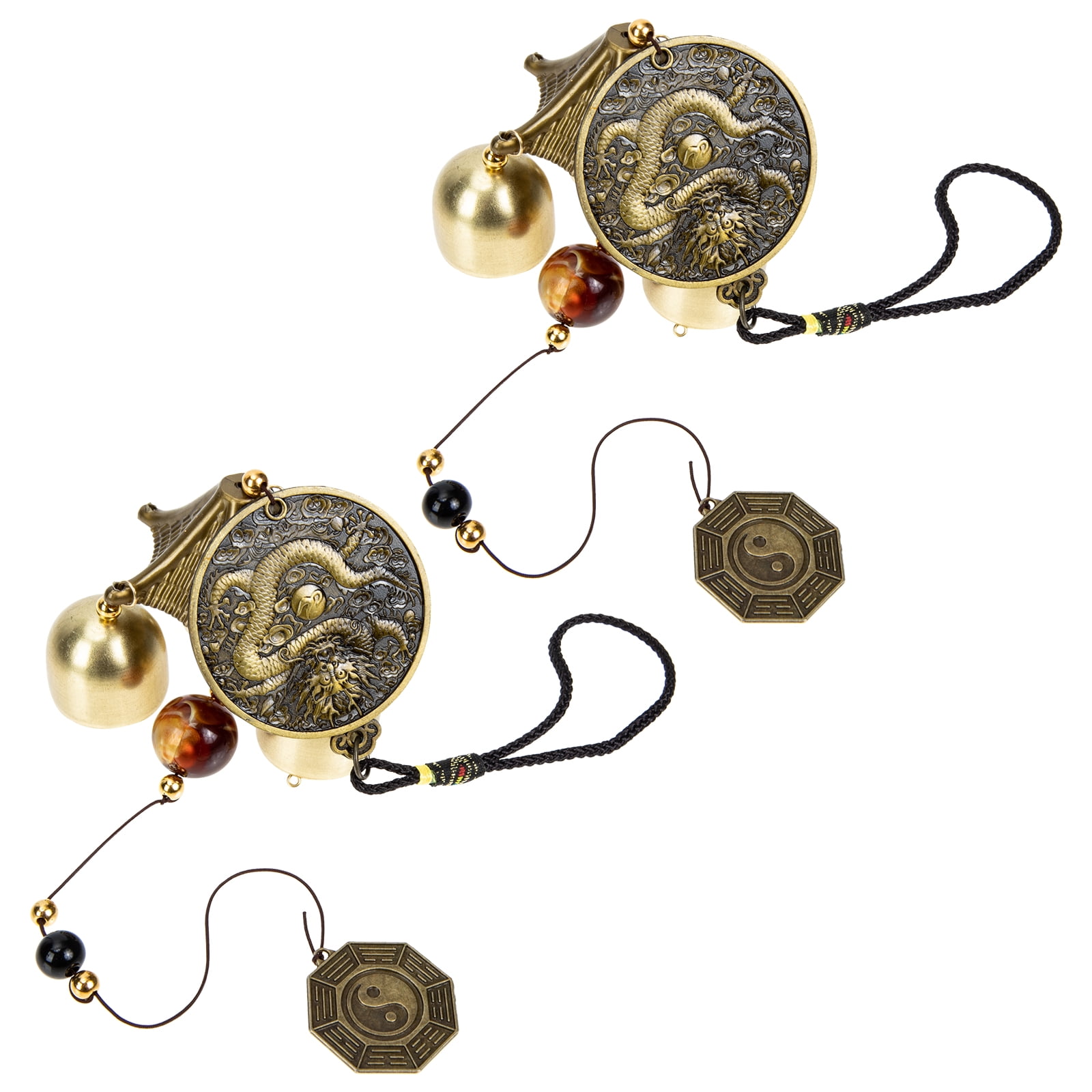 WORGEOUS 2 Pcs Bagua Yin Yang Hanging Decor Buddha Wind Chime - Walmart.com
