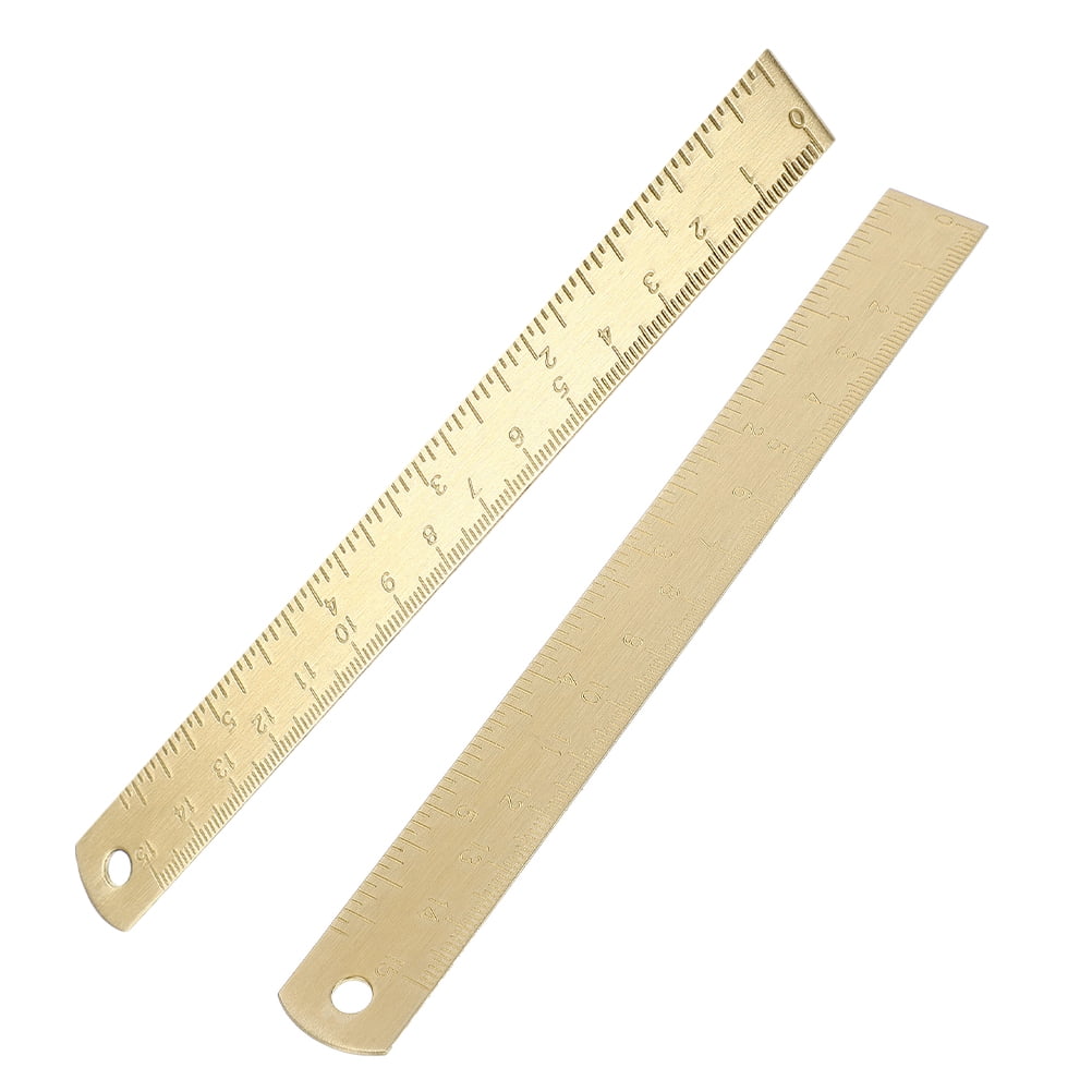WORGEOUS 2 Pcs Big Dice Large Brass Ruler Scale Student - Walmart.com