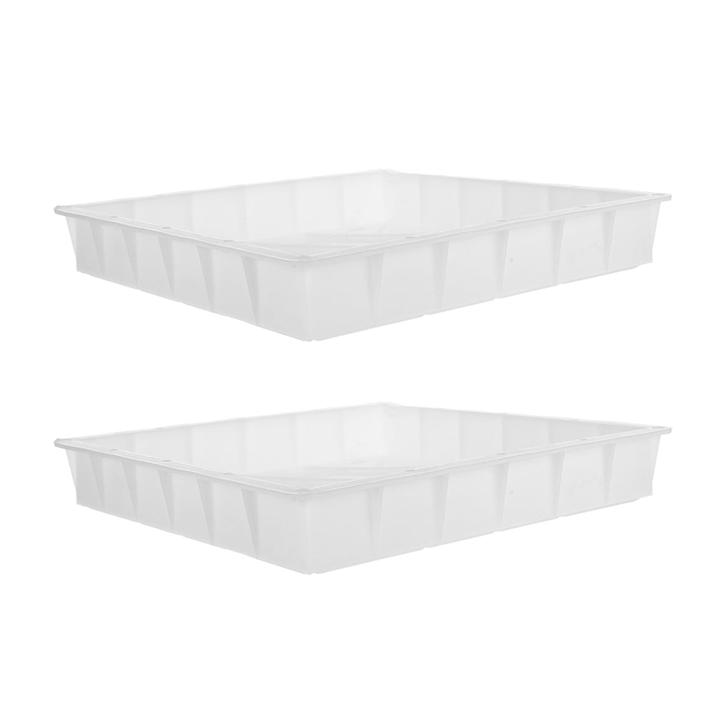 WORGEOUS 2 Pcs Color Brick Mold Square Molds Colored Concrete Stamp ...