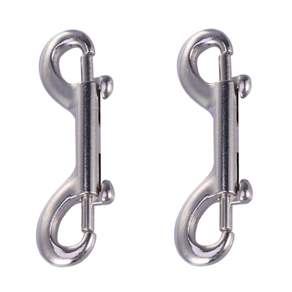 WORGEOUS 2 Pcs Double Ended Bolt Hook Long Heavy Duty Spring Swivel ...
