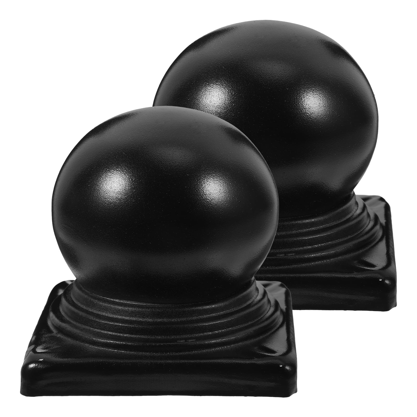 WORGEOUS 2 Pcs Fence Caps Metal Post Finials Garden Stakes Decor with ...