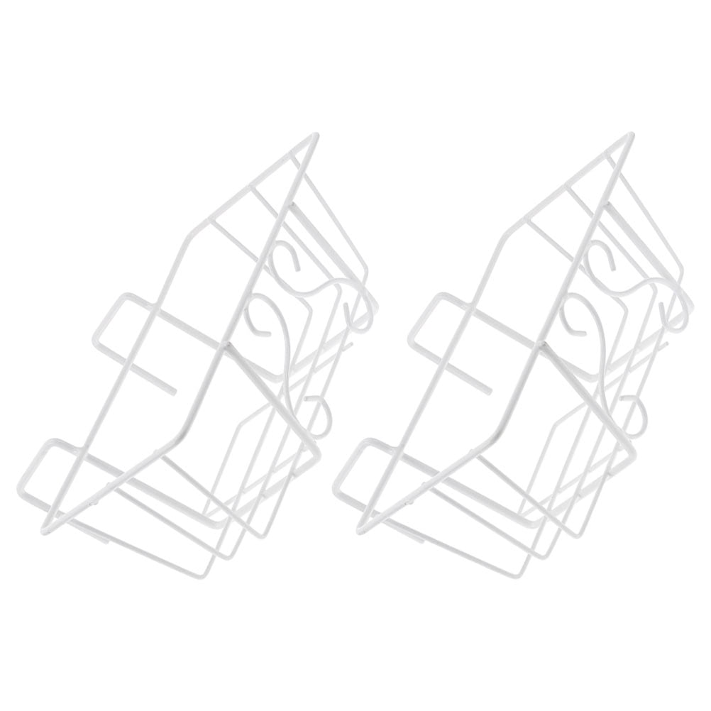 WORGEOUS 2 Pcs Flower Stand Plants Prop Garden Planters Topper White ...