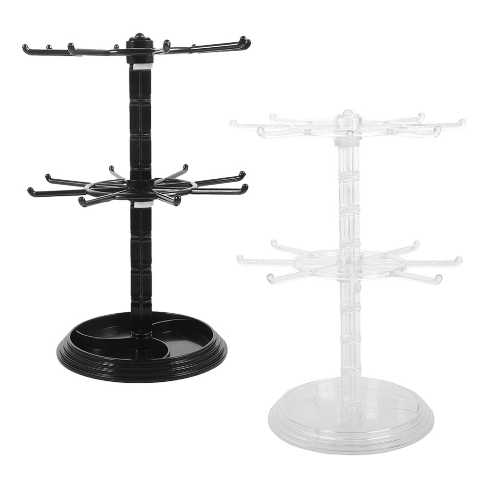 WORGEOUS 2 Pcs Jewelry Organizer For Women With Rotating Keychain Display Stand For Craft Fairs ...