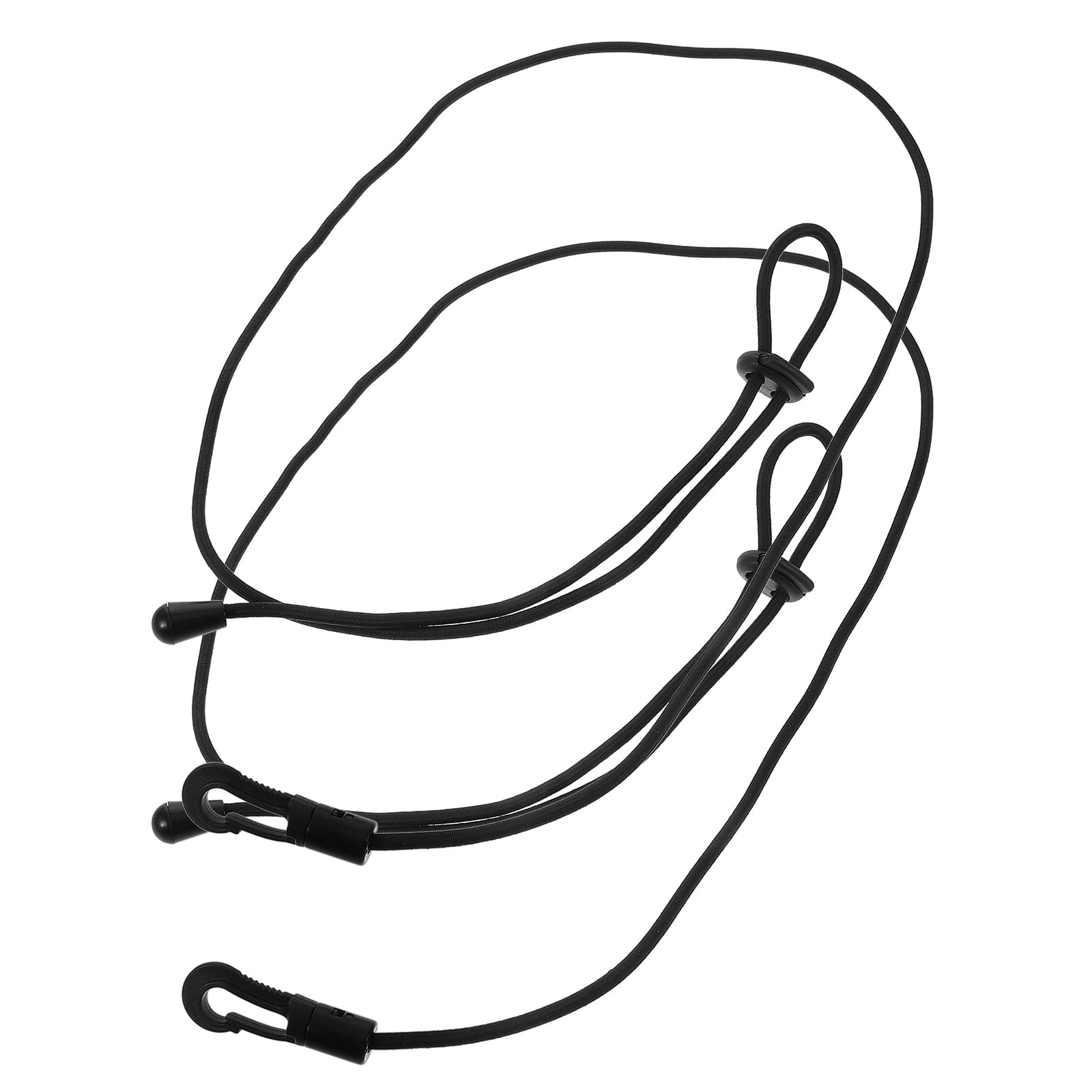 WORGEOUS 2 Pcs Kayak Inflatable Paddle Leash Fishing Accessories Black ...