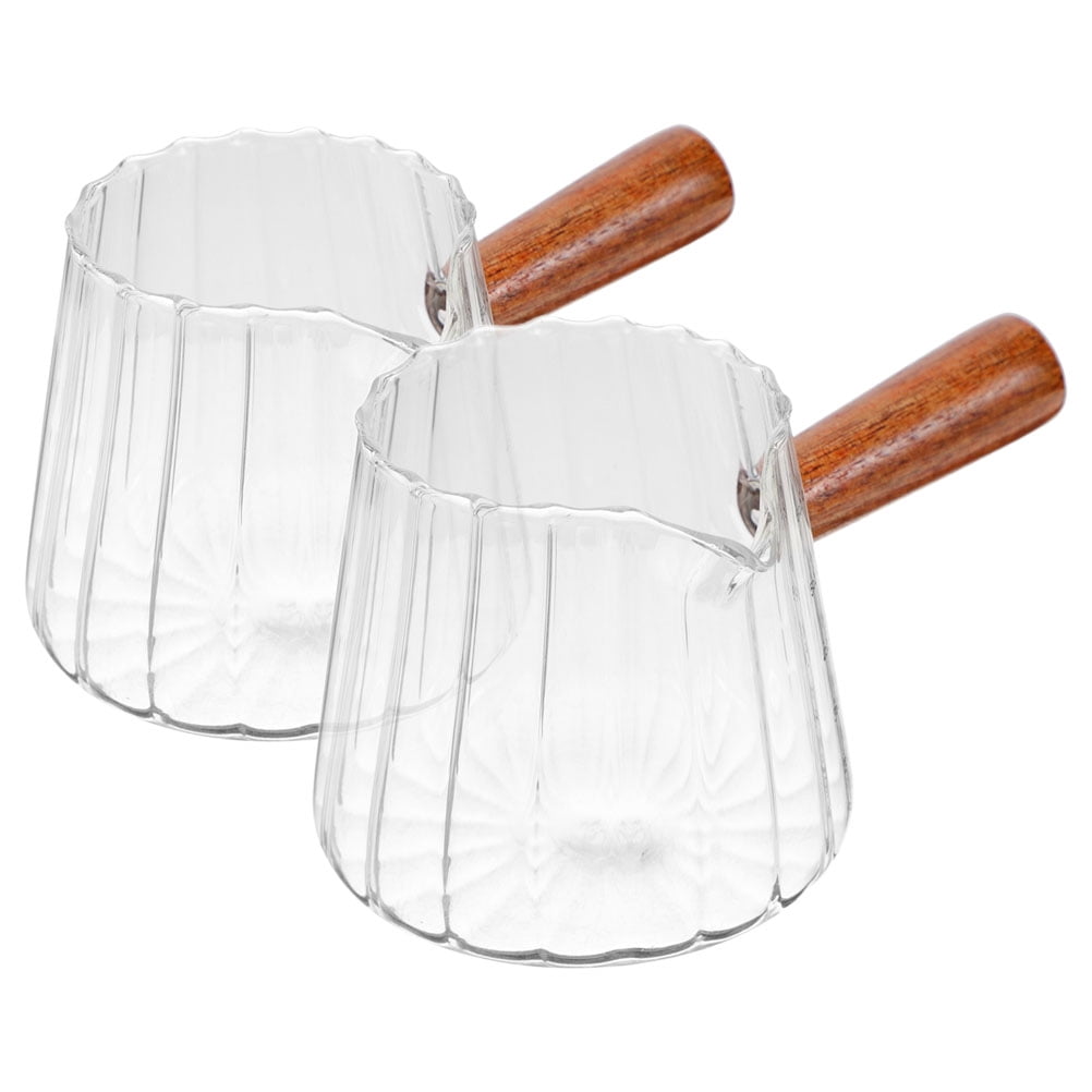 WORGEOUS 2 Pcs Milk Cup Reusable Measuring Espresso Coffee Creamer Mug ...