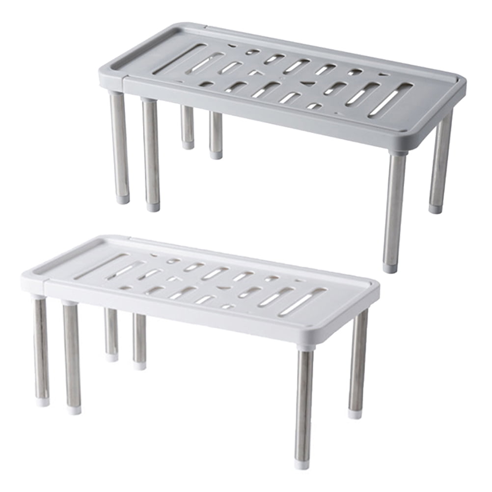WORGEOUS 2 Pcs Shelf Clear Stackable Storage Drawers Shelving Shelves ...