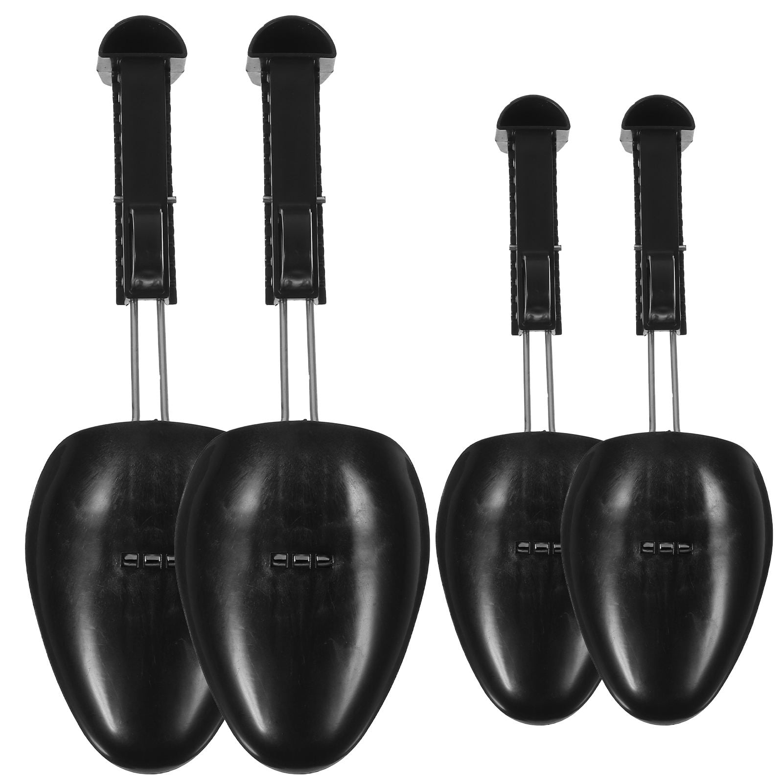 FUEENIRVA 2Pcs Coffee Plastic Shoe Tree Adjustable Spring Shoe Shaper ...