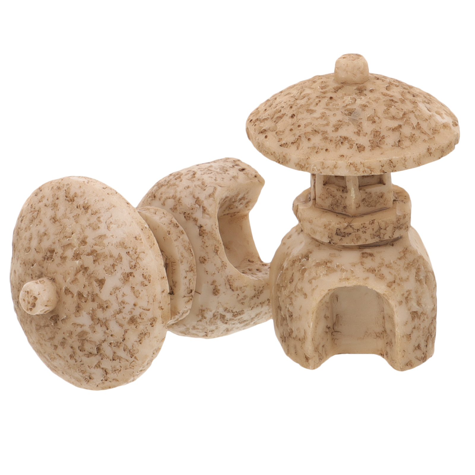 WORGEOUS 2 Pcs Small Potted Building Blocks Zen Aquarium Statue ...