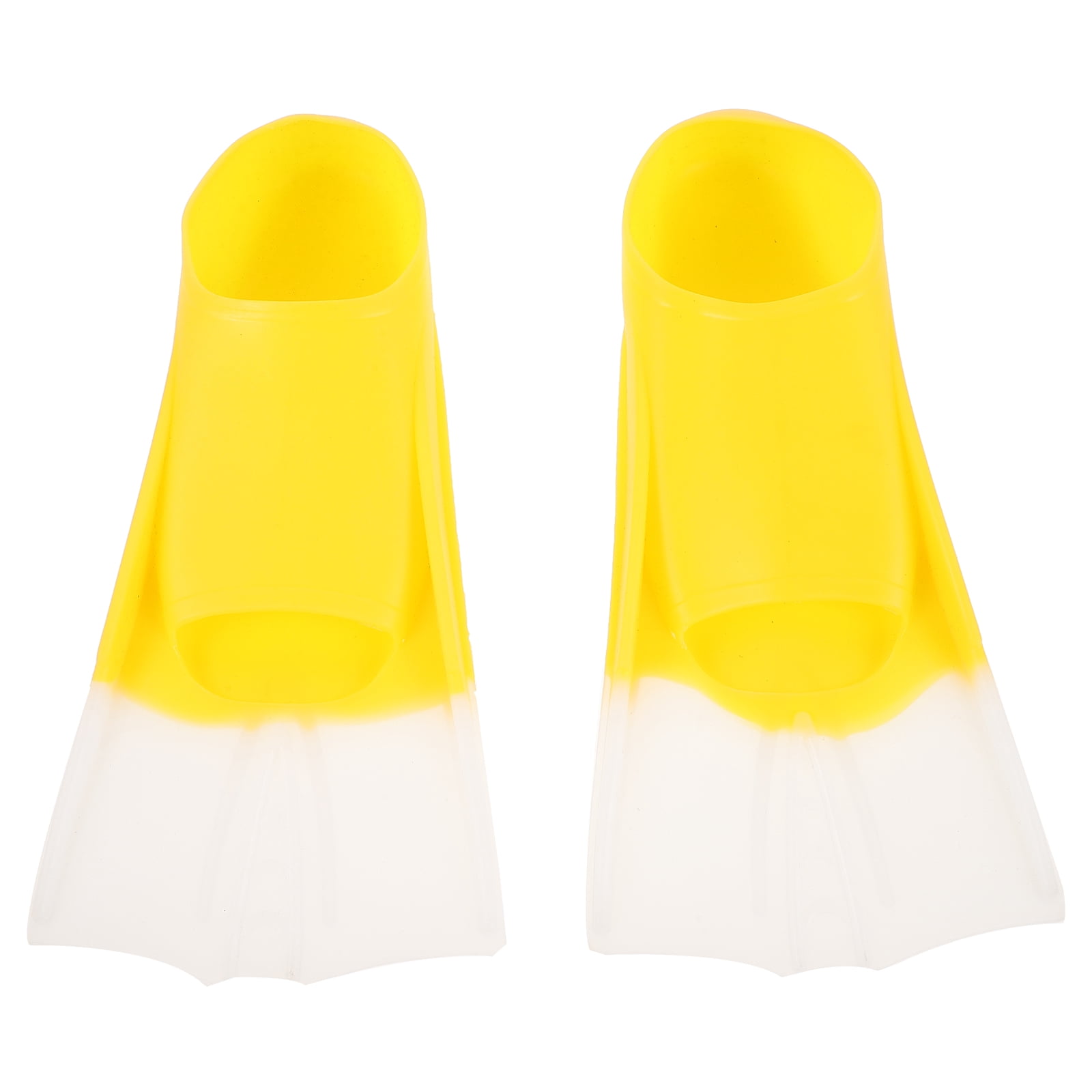 GOOHOCHY Swimming Flippers White 2Pcs 11x5.5in - Walmart.com