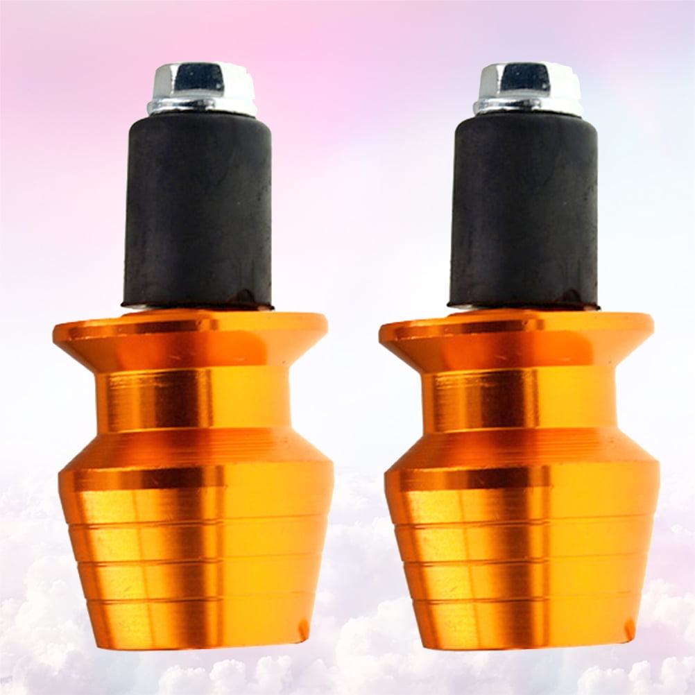 WORGEOUS 2 Pcs Universal Motorcycle Aluminum Handlebar Grip Ends ...