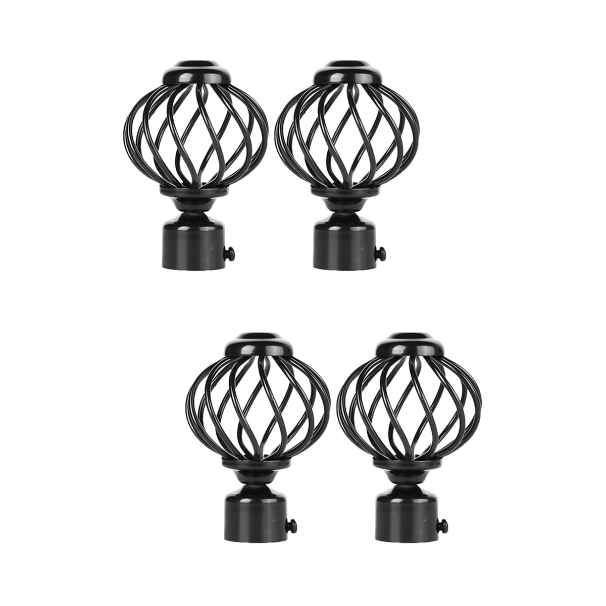 WORGEOUS 2-Pack Window Curtain Rod Caps for Roman Shades, Decorative ...