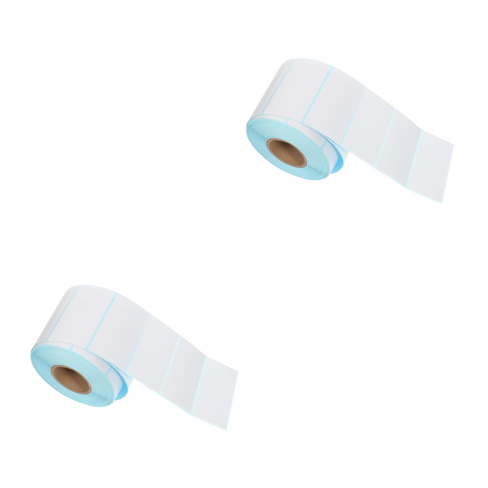 WORGEOUS 2 Rolls Direct Thermal Sticker Labels, Self-Adhesive Label ...