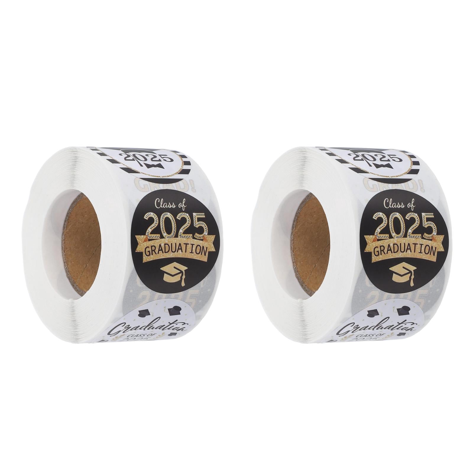 WORGEOUS 2 Rolls Graduation Stickers Class Of 2025 Stickers Self ...