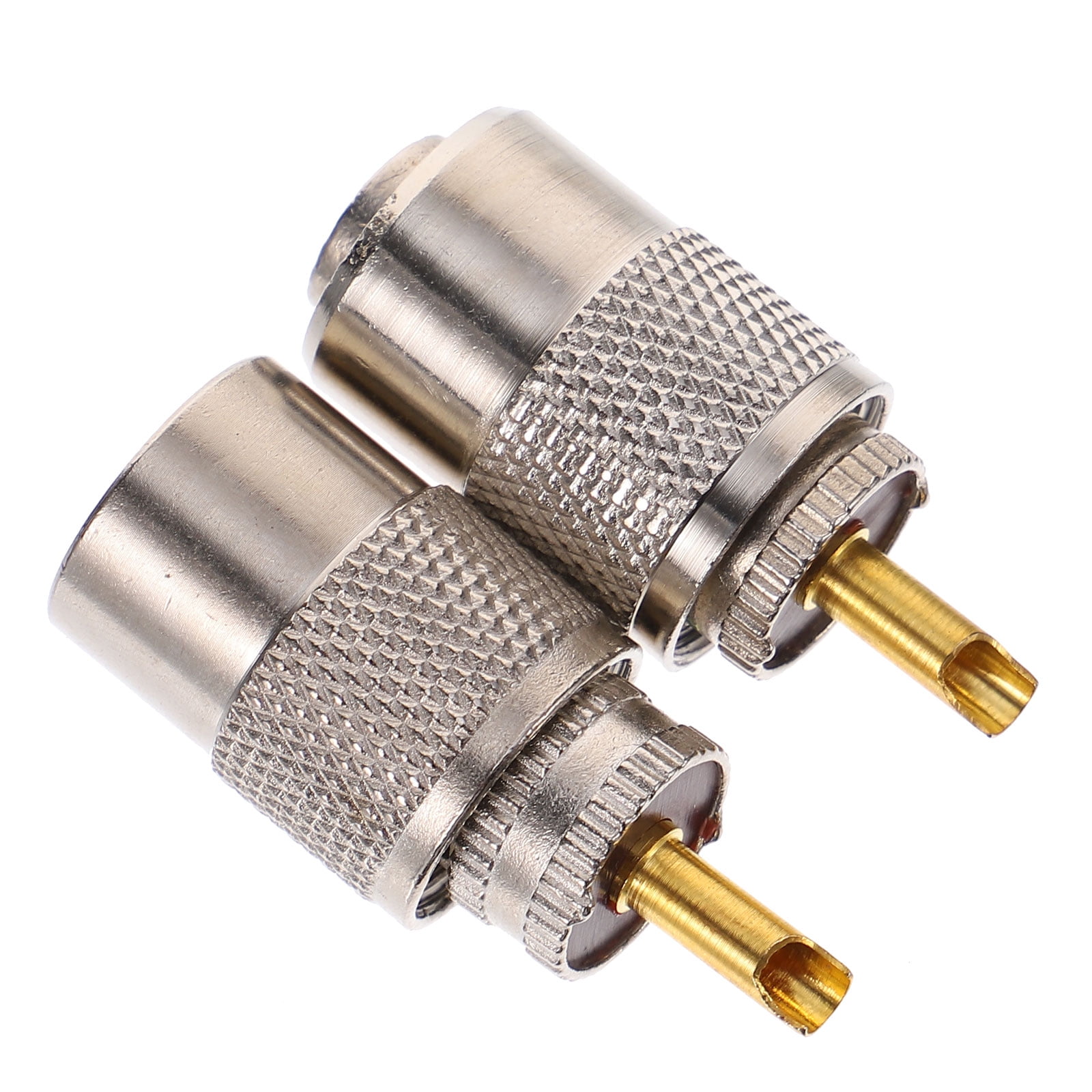 WORGEOUS 2 Set Metal Coax Connector Connector Adapter UHF Solder ...