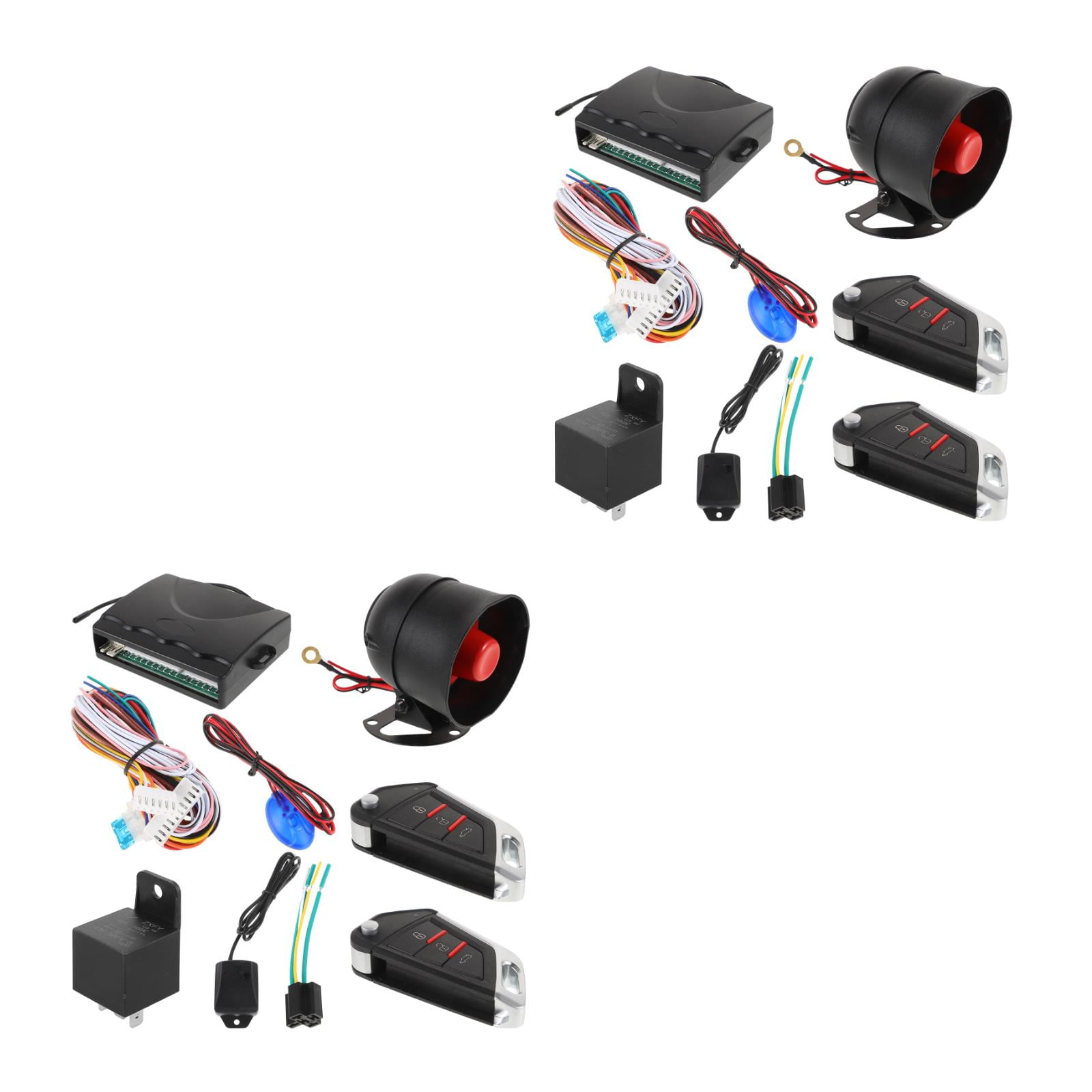 WORGEOUS 2 Sets Car Alarm Security Keyless Entry System Alarm Security ...