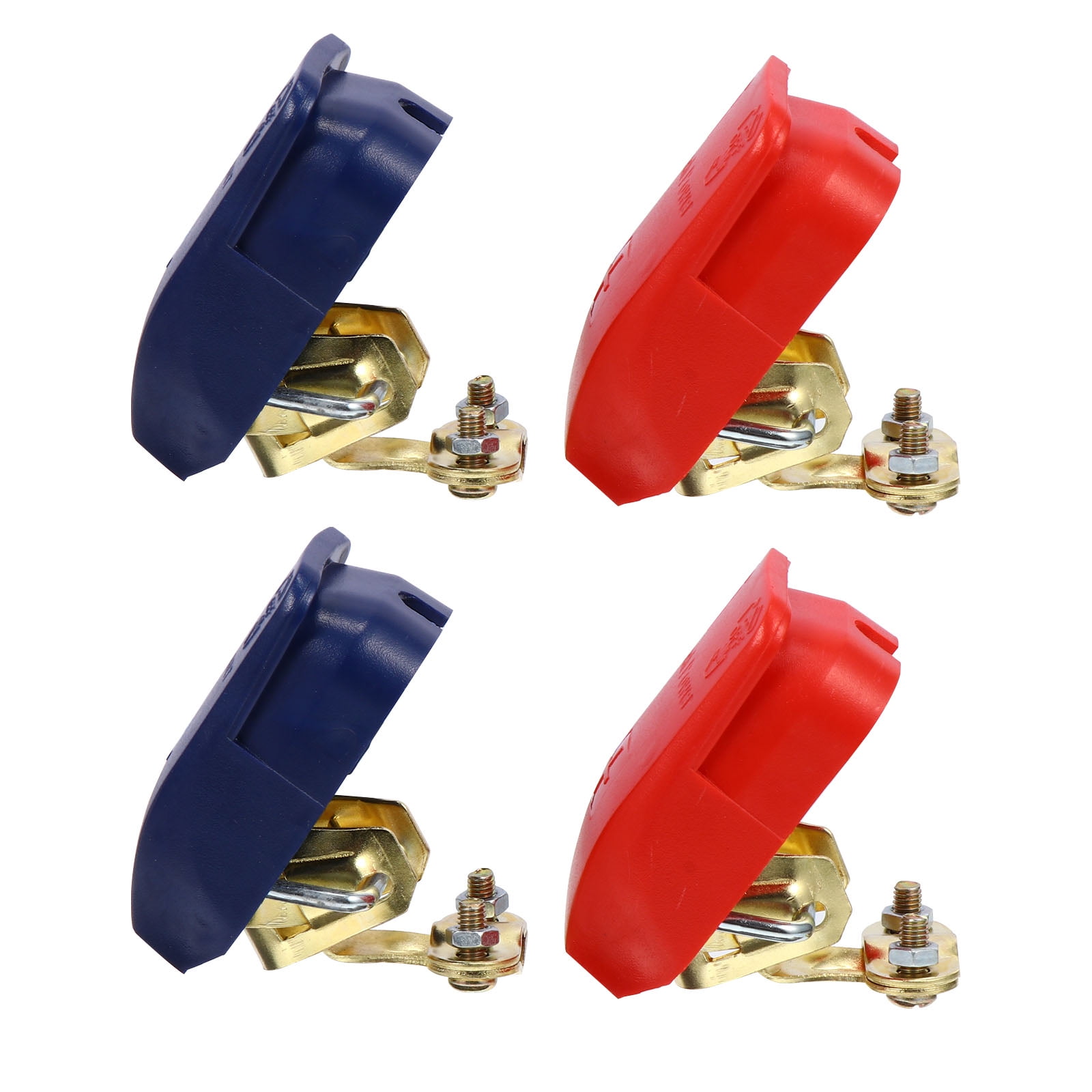 WORGEOUS 2 Sets Car Battery Terminal Connector Starter Splitter off Red ...