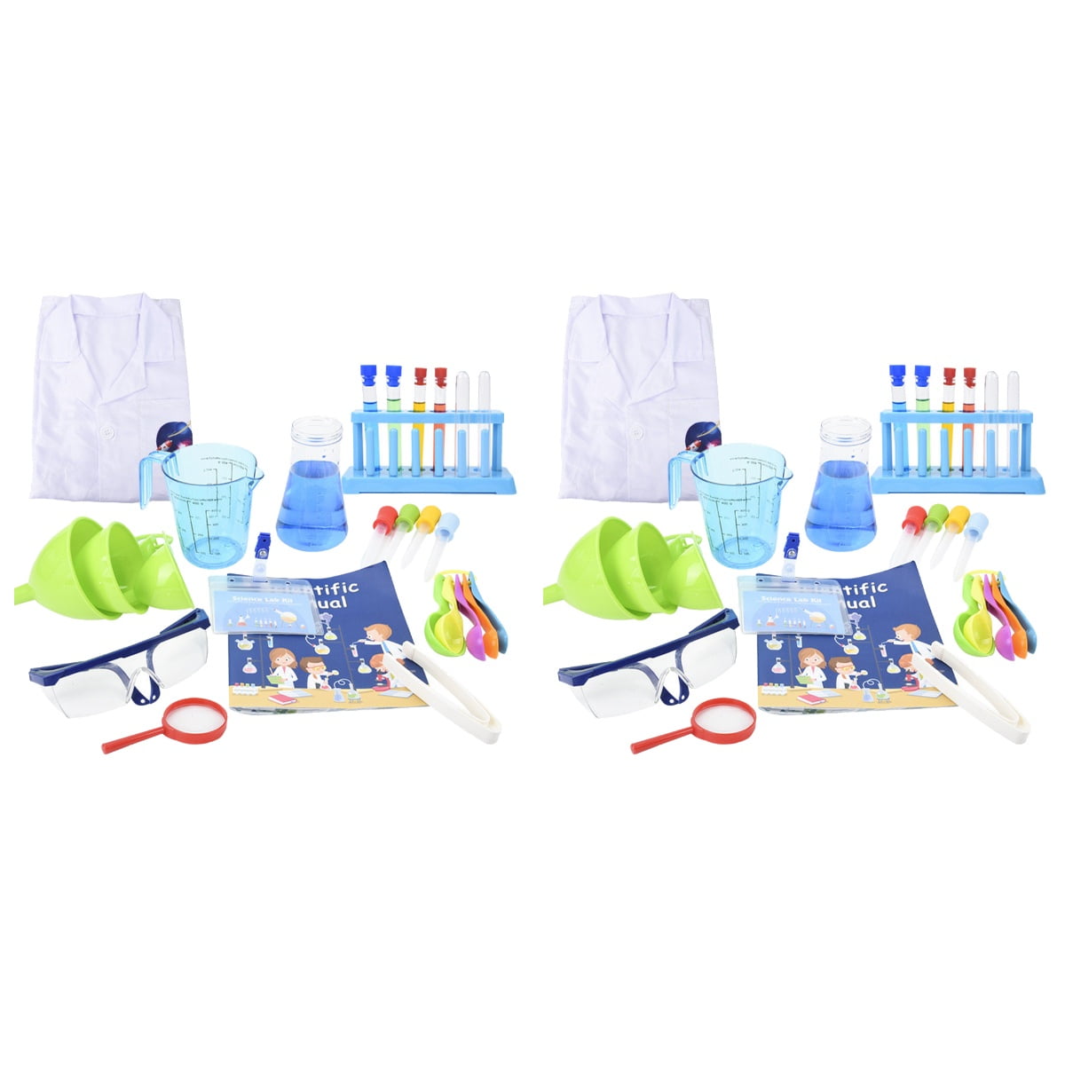 WORGEOUS 2 Sets Children Laboratory Science Toy Kit Home DIY Science ...