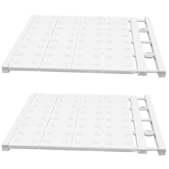 WORGEOUS 2 Sets Closet Tension Shelf Telescopic Closet Floating Shelf ...