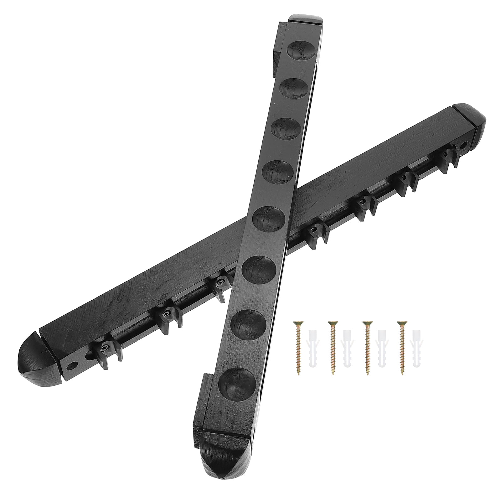 WORGEOUS 2 Sets Club Cue Holder Pool Cue Storage Rack Pool Cue Wood ...