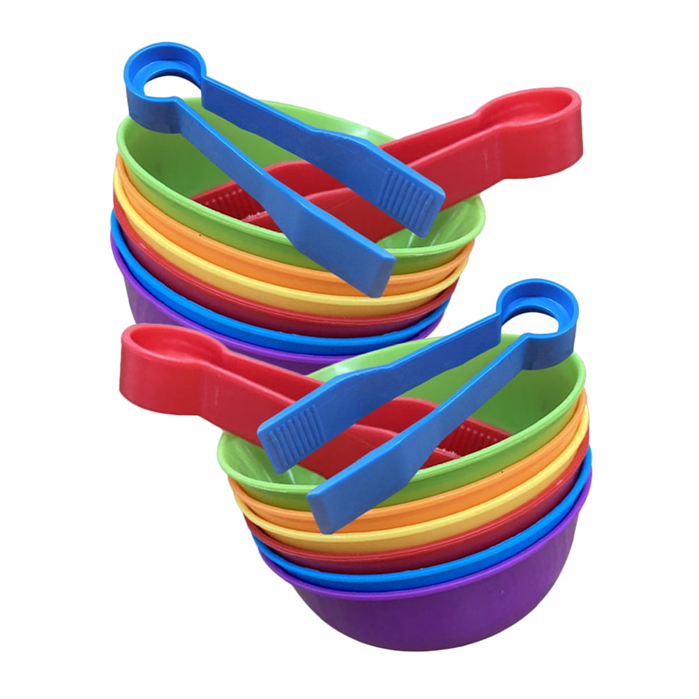 WORGEOUS 2 Sets Color Classification Toys for Children in Rainbow ...