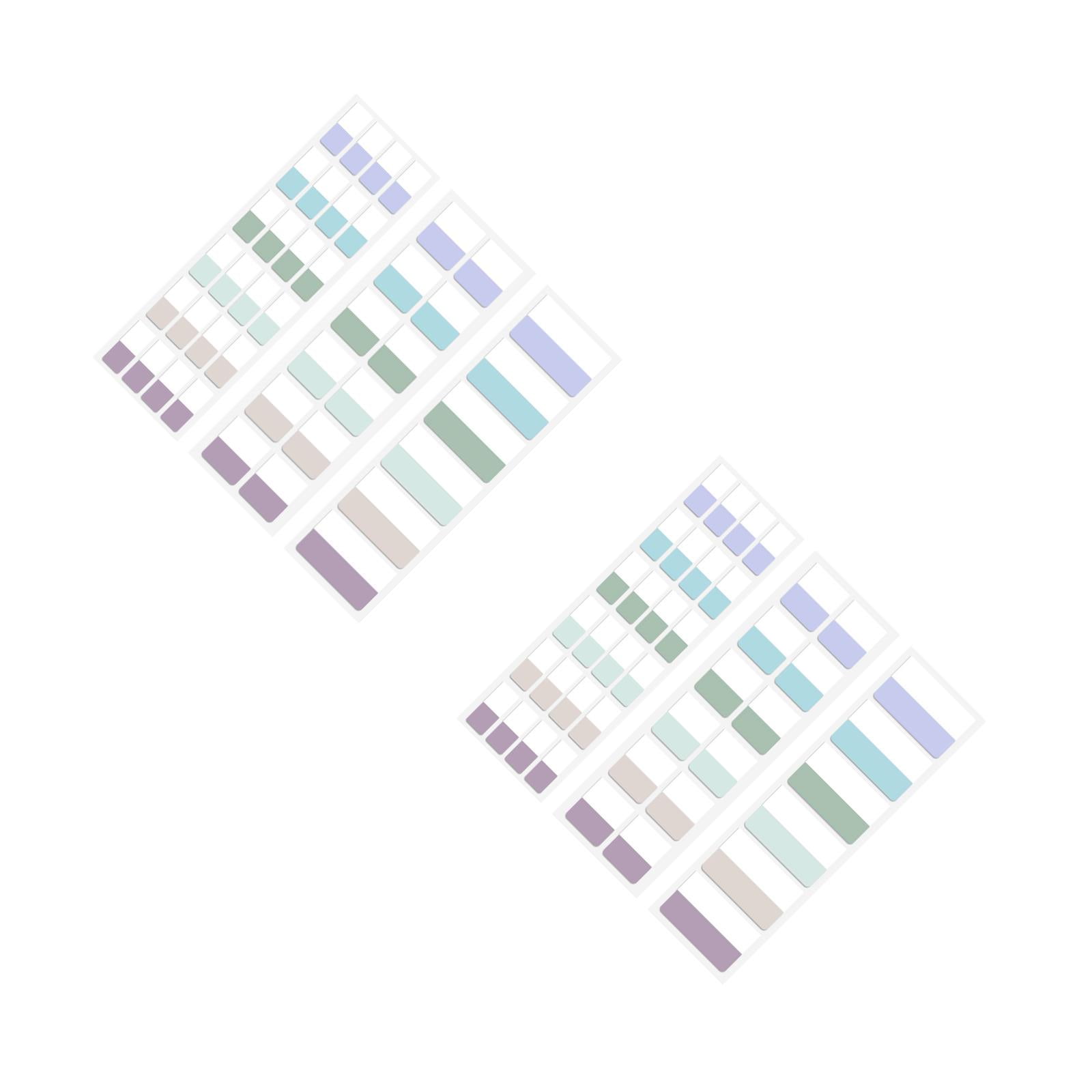 WORGEOUS 2 Sets Colorful Page Marker Plastic Label Writable Page Tabs ...