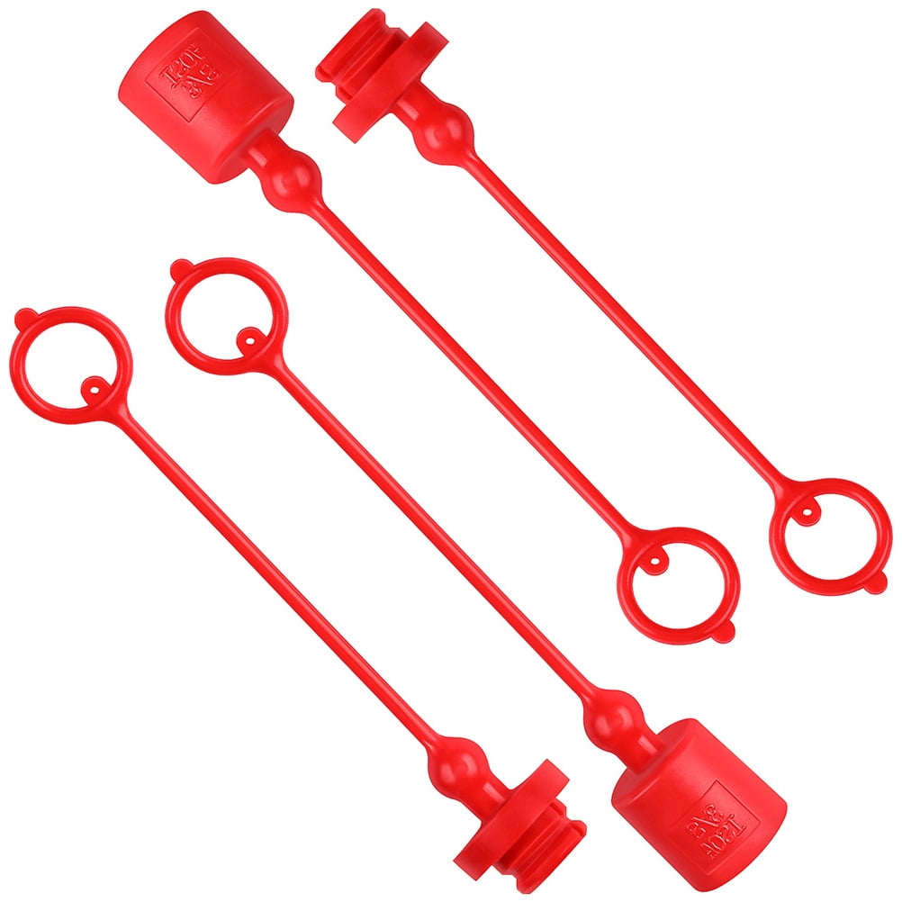 GOOHOCHY Red Hydraulic Quick Connector Dust Caps Set for Decor Made of ...