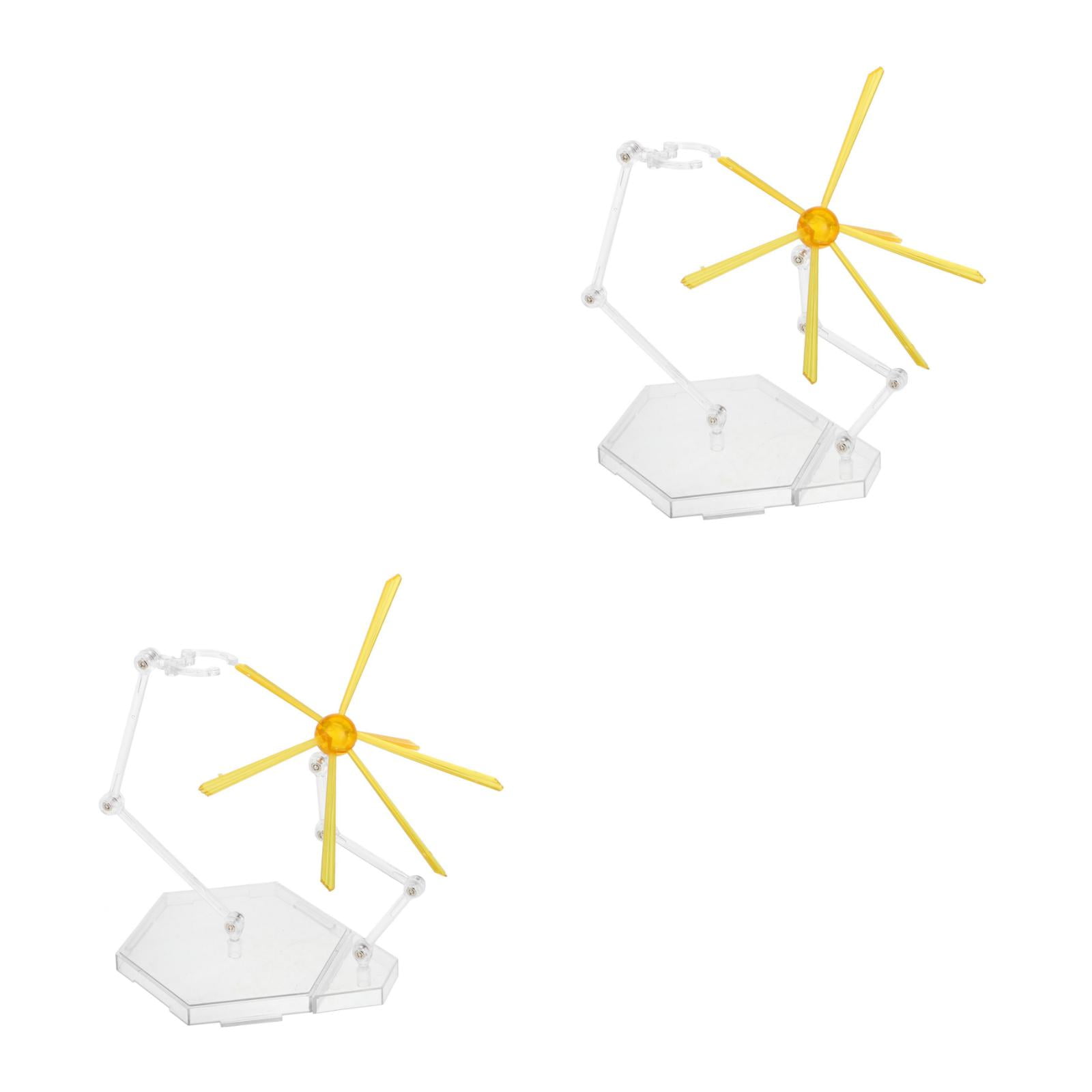 WORGEOUS 2 Sets Dynamic Action Figure Stand Base With Effects Doll ...