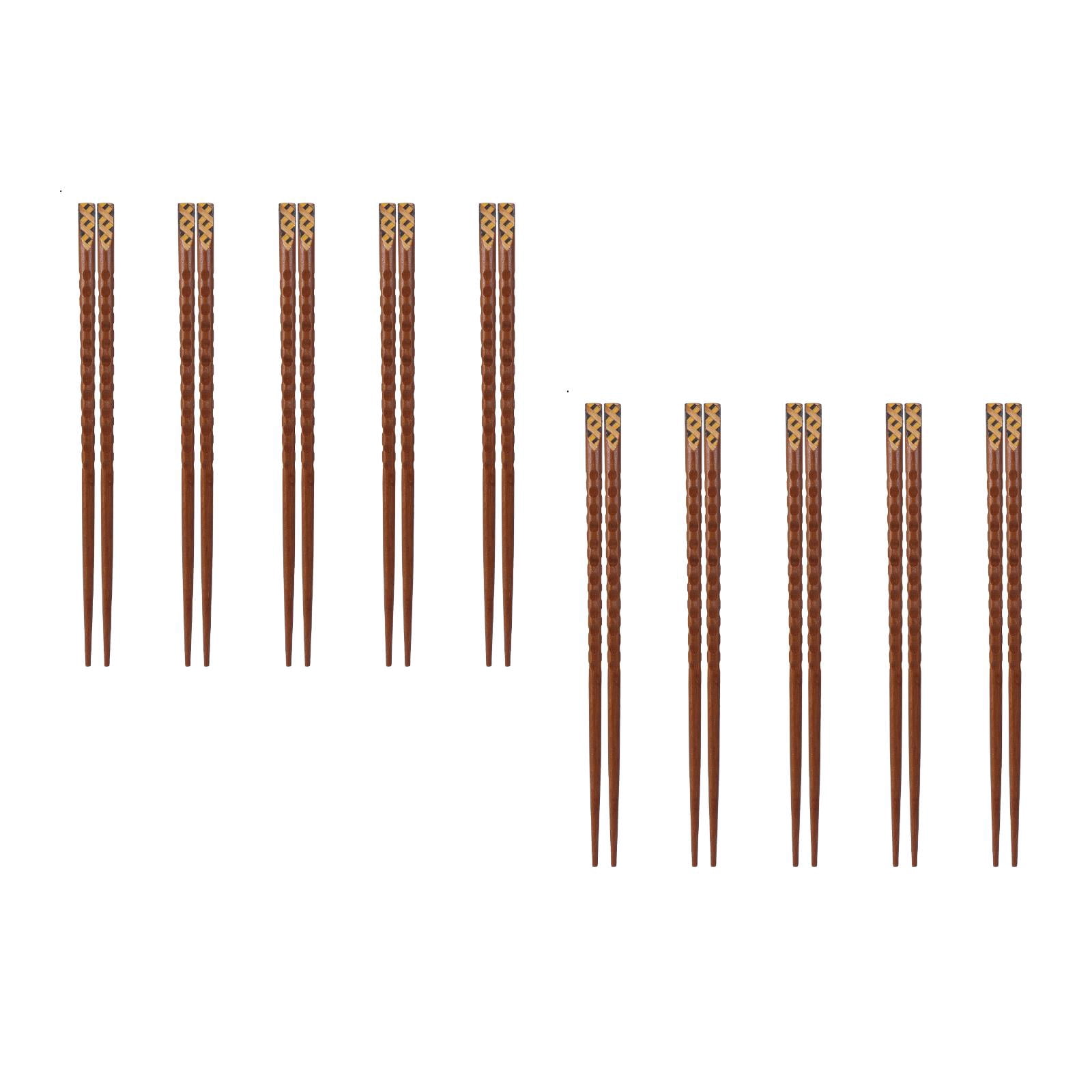 WORGEOUS 2 Sets of Pointed Fork and Chopsticks with Plain Design ...