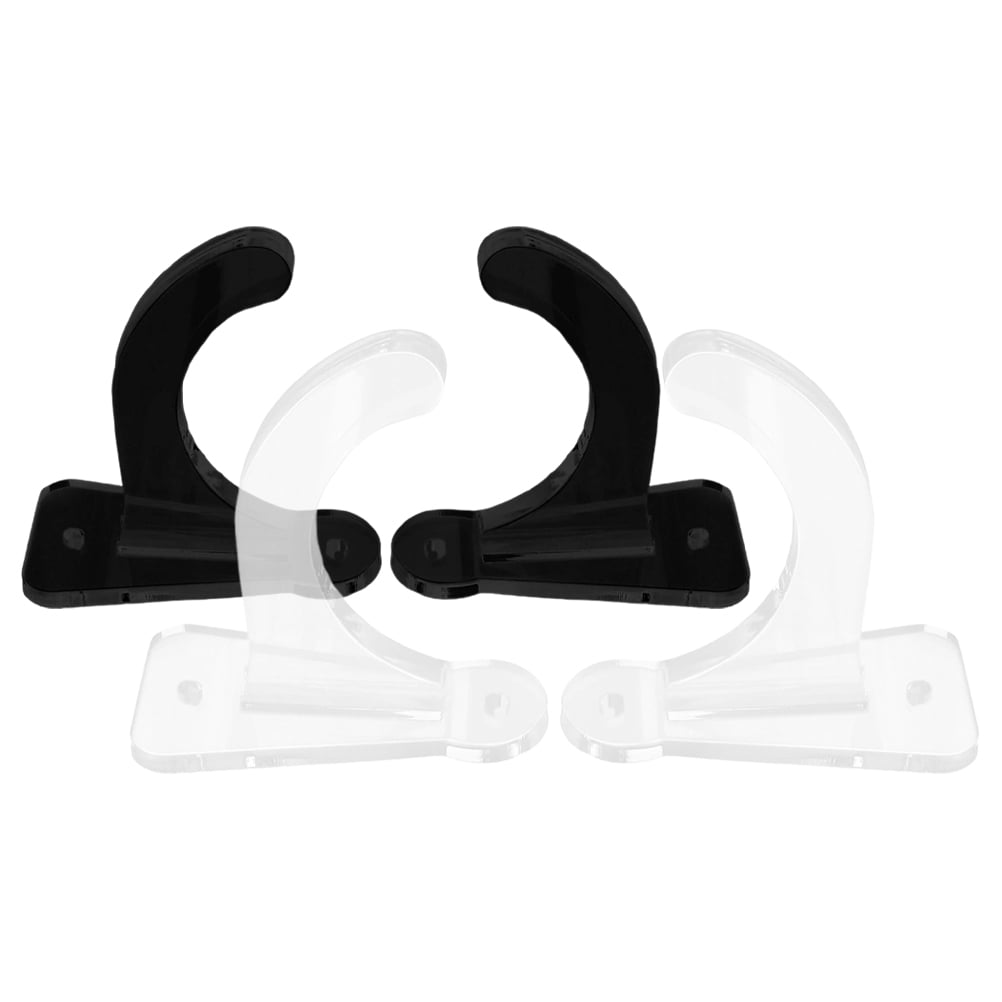 WORGEOUS 2 Sets Horizontal Baseball Bat Wall Mount Display Rack Acrylic ...