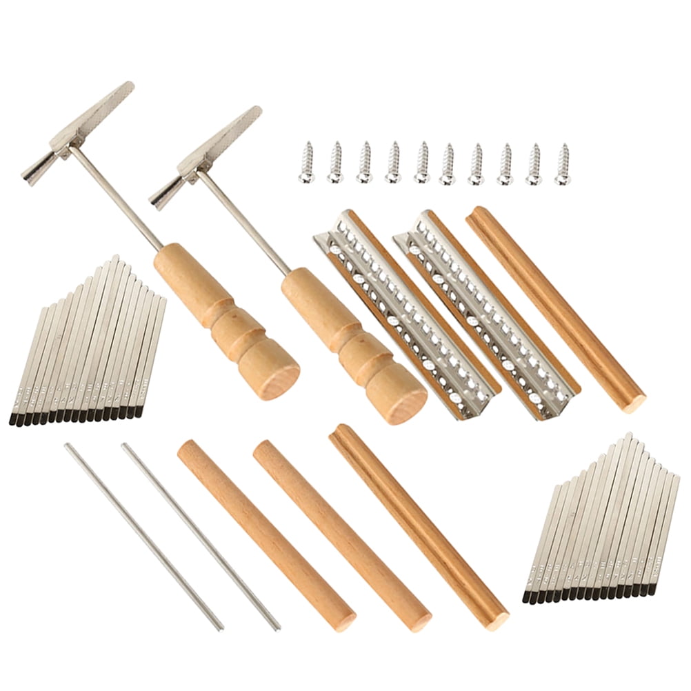 WORGEOUS 2 Sets Kalimba 17 Keys Repairing Kit Kalimba Diy Keys Bridge ...