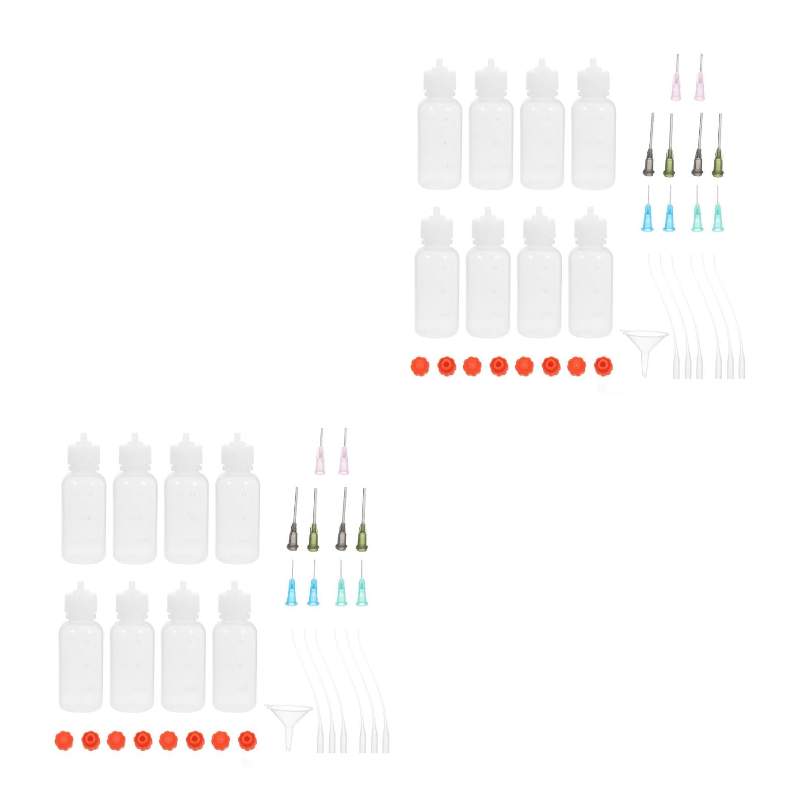 WORGEOUS 2 Sets Mini Funnel Needle Tips Applicator Bottle With Needle ...