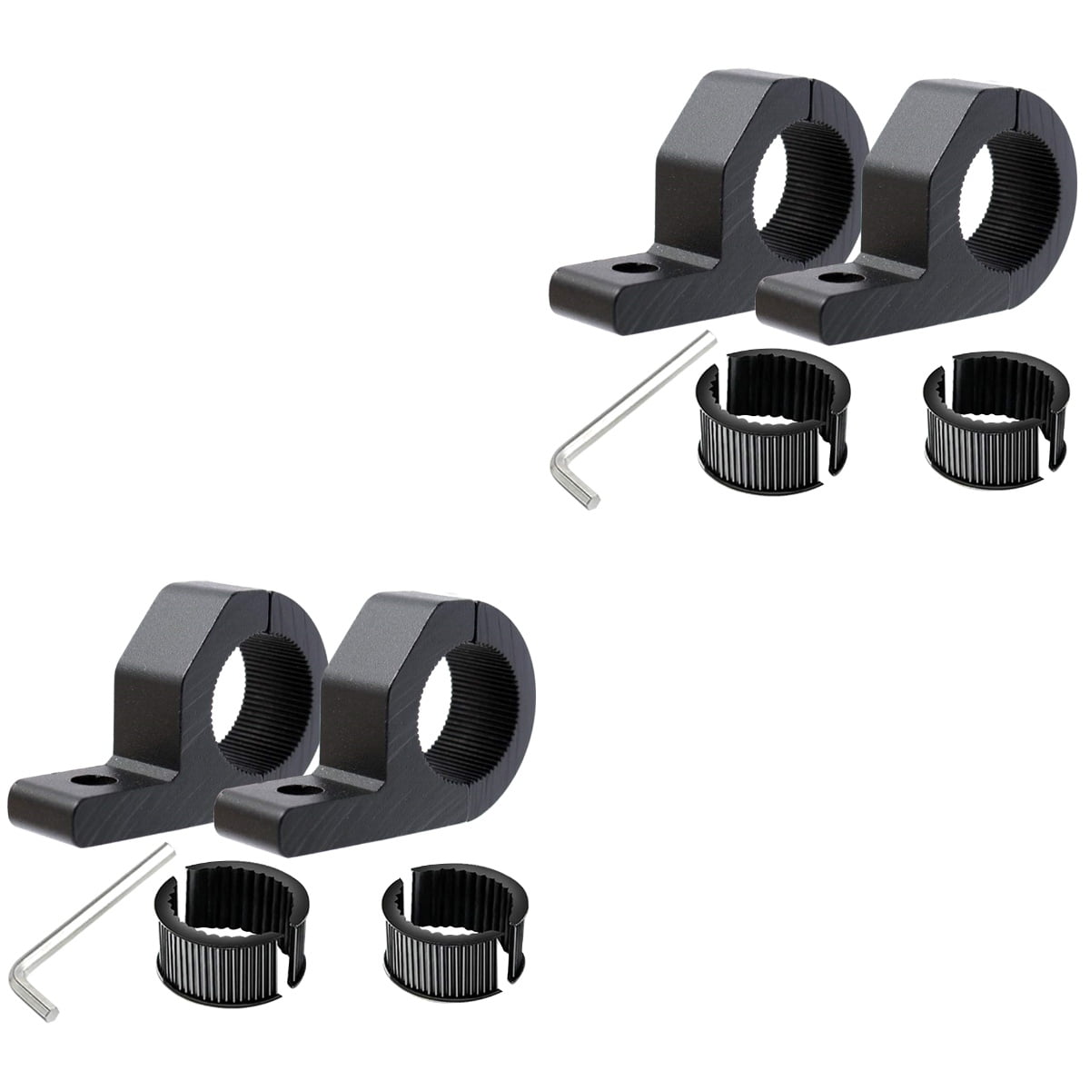 WORGEOUS 2 Sets Motorcycle Light Bracket Tube Holder Clamp Spotlight ...