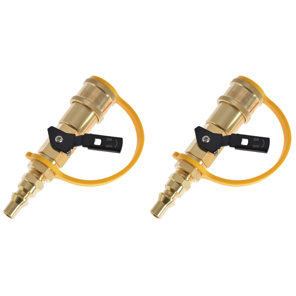 WORGEOUS 2 Sets Propane Coupler Hose Quick Connect Fittings 1/4 RV ...