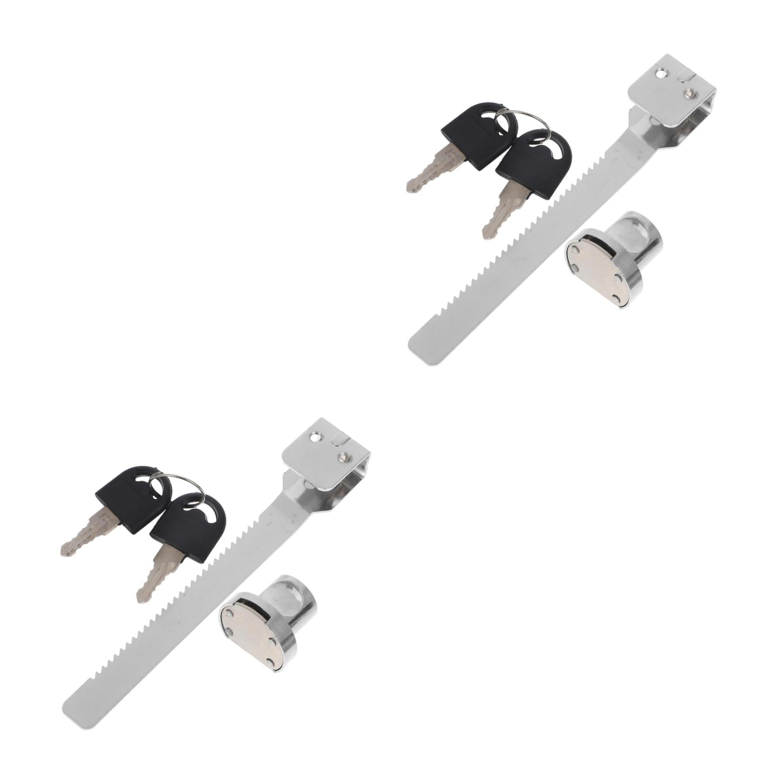 WORGEOUS 2 Sets Showcase Display Case Lock with Keys Ratchet Lock ...