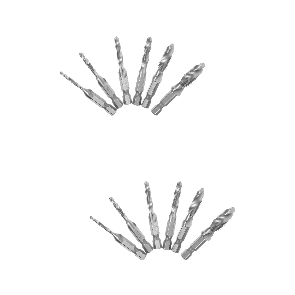 WORGEOUS 2 Sets Side Cutting Drill Bit Assortment Serrated Drill Bit ...