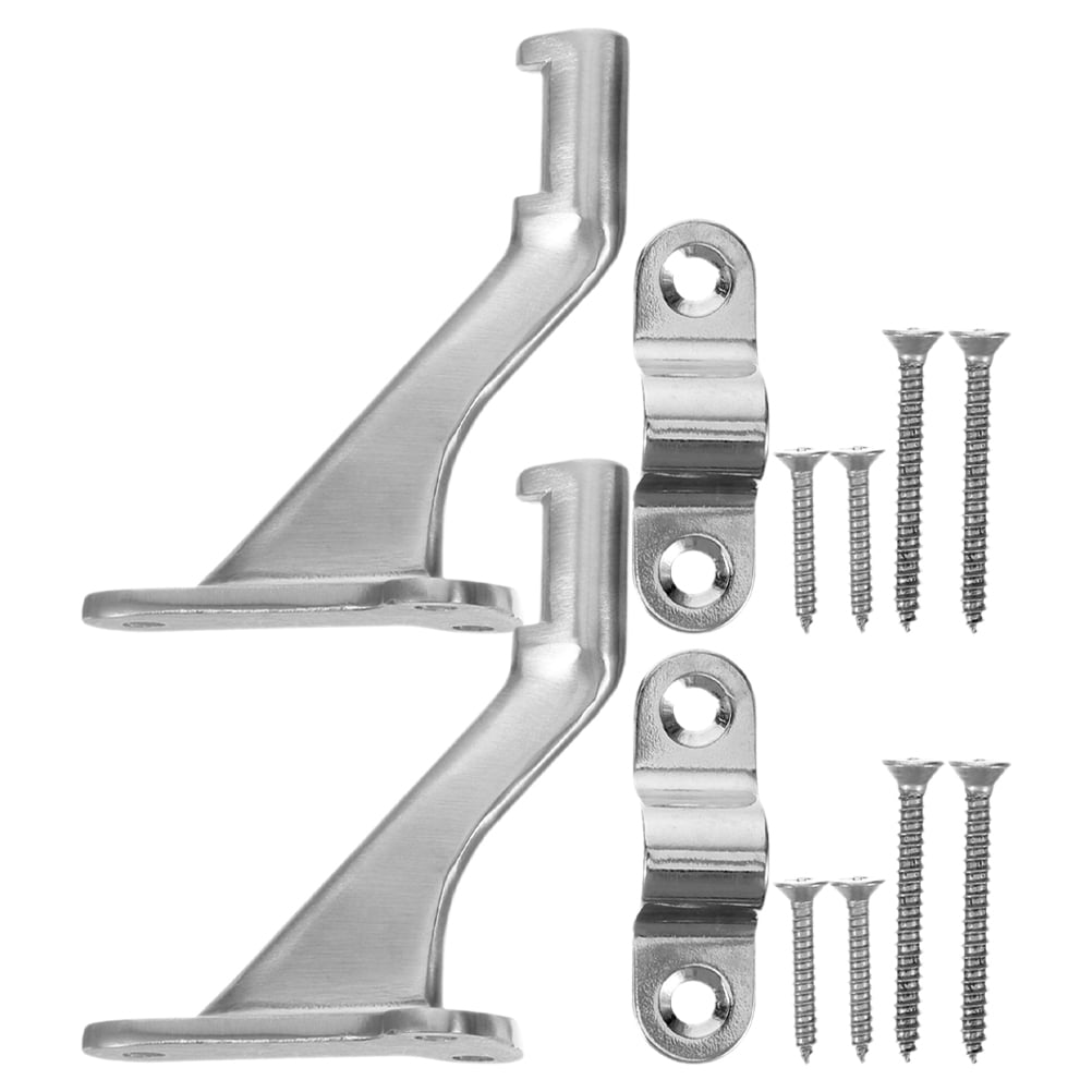 WORGEOUS 2 Sets Stair Railing Bracket Parts Heavy Duty Support Hardware ...