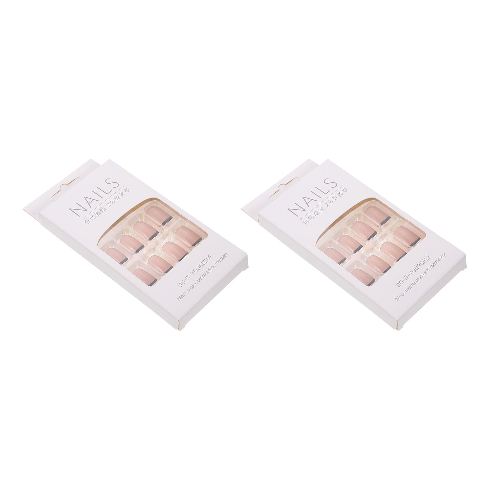 WORGEOUS 2 Sets of Creative Fake Nails Tips Detachable Nail Patches DIY ...