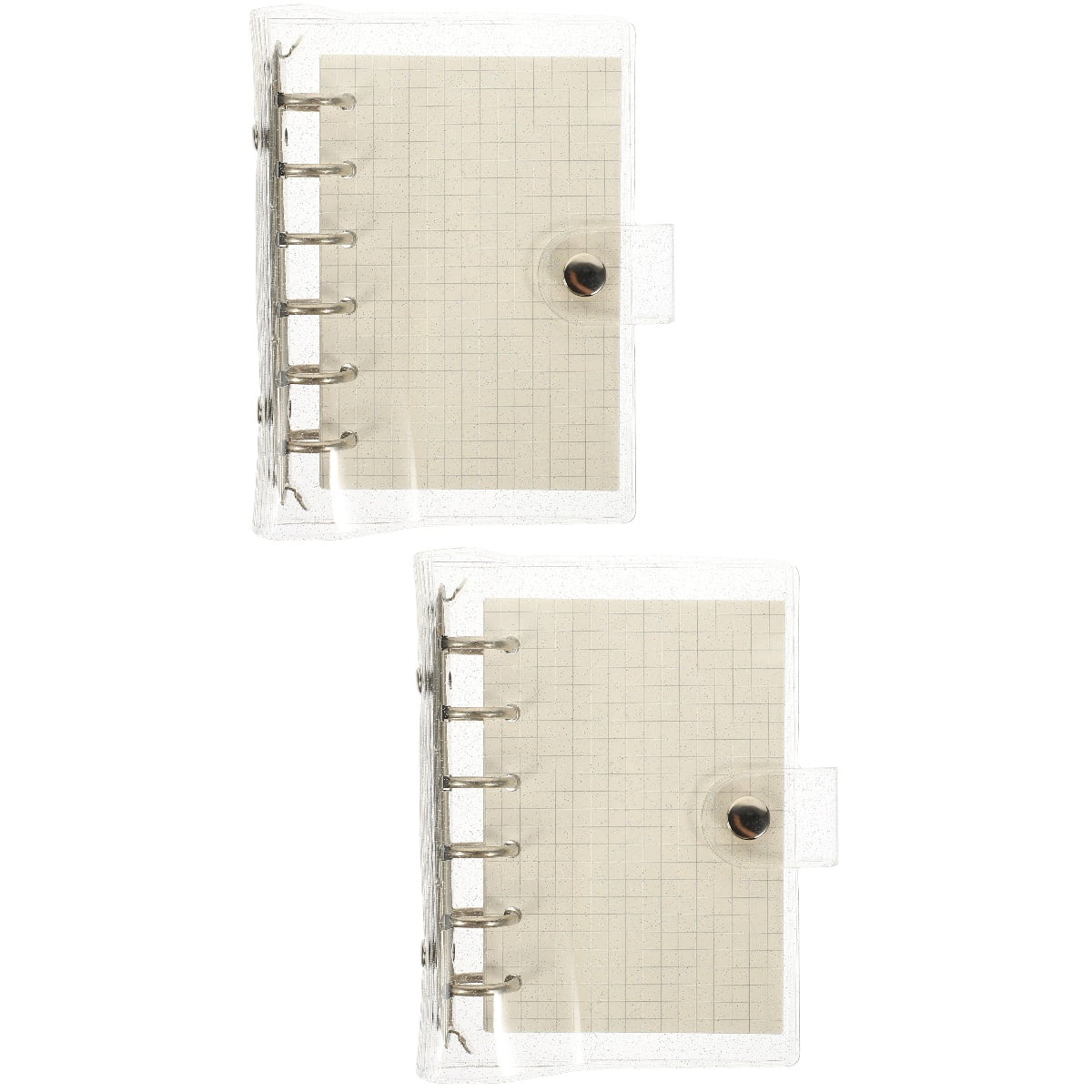 WORGEOUS 2 Sets of Loose-leaf Notebook Waterproof Binder 6-Rings Binder ...