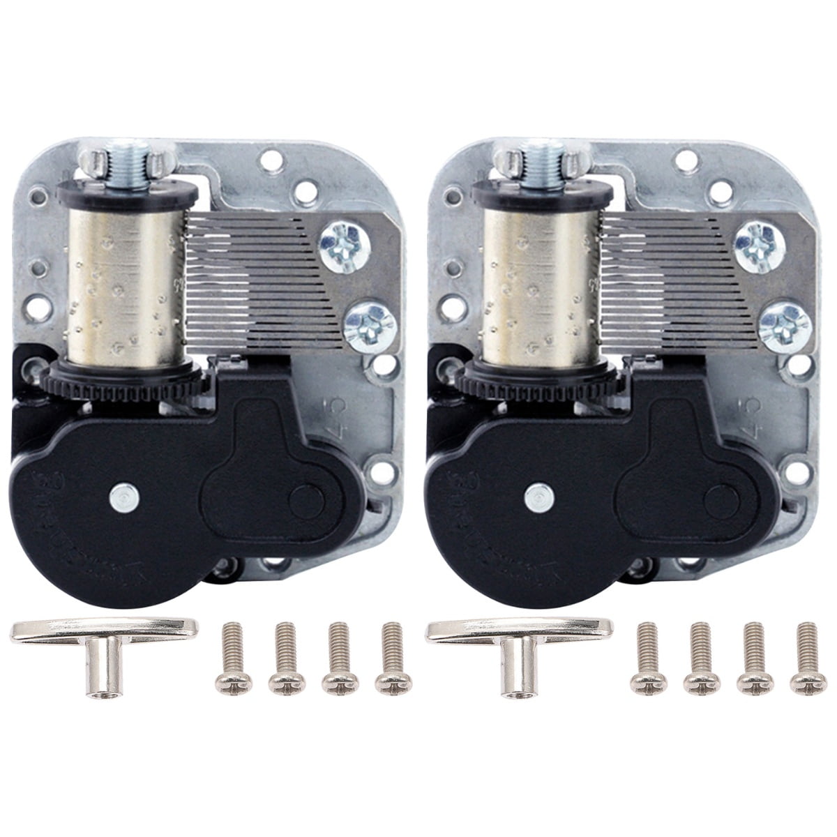 WORGEOUS 2 Sets of Musical Mechanism Movement DIY Music Box Replacement ...